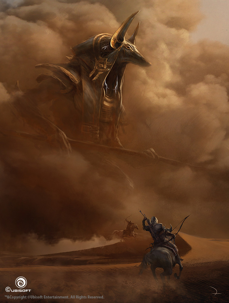 Giant Anubis God by Martin Deschambault : r/ImaginaryBehemoths