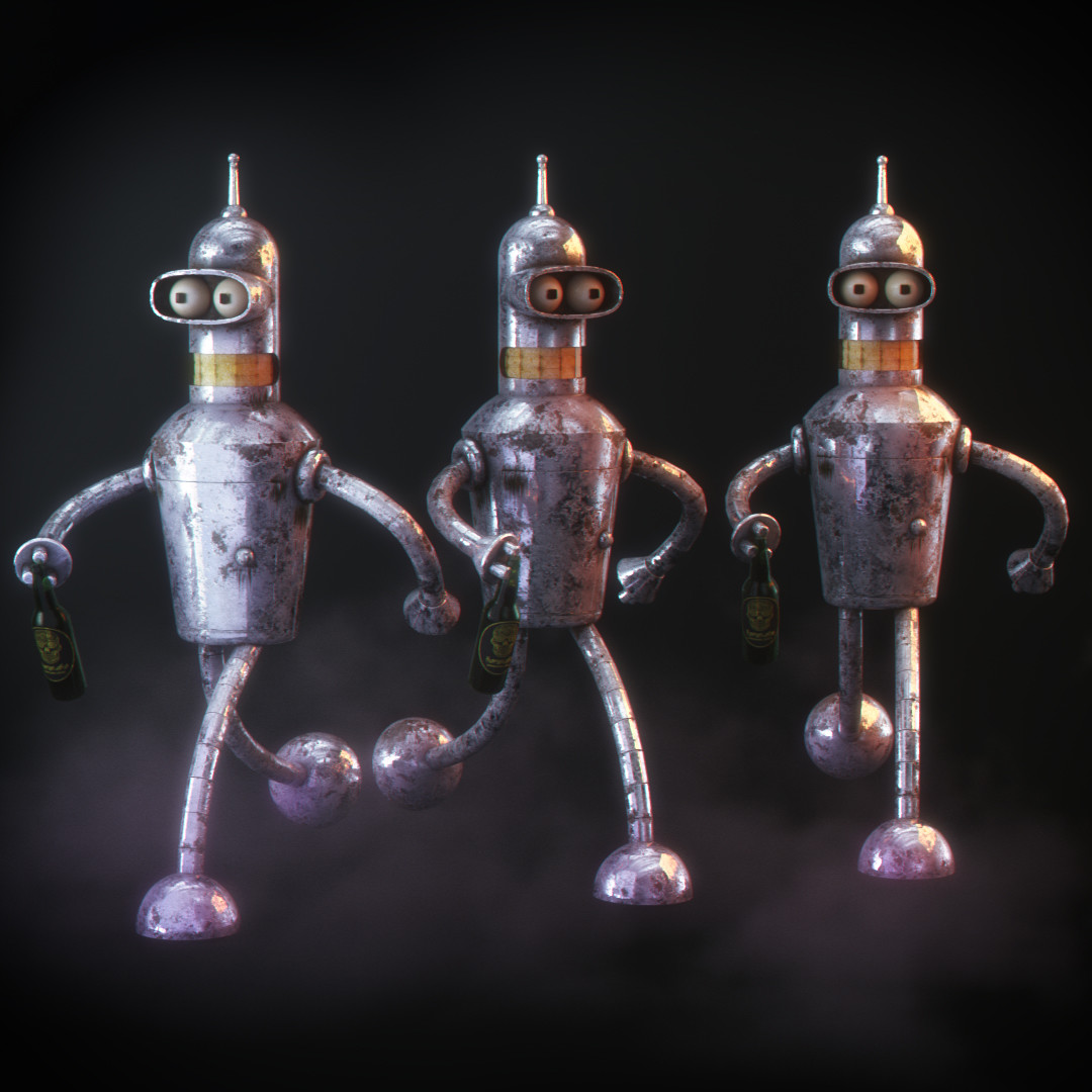 ArtStation - Bender Substance painter and Octane test