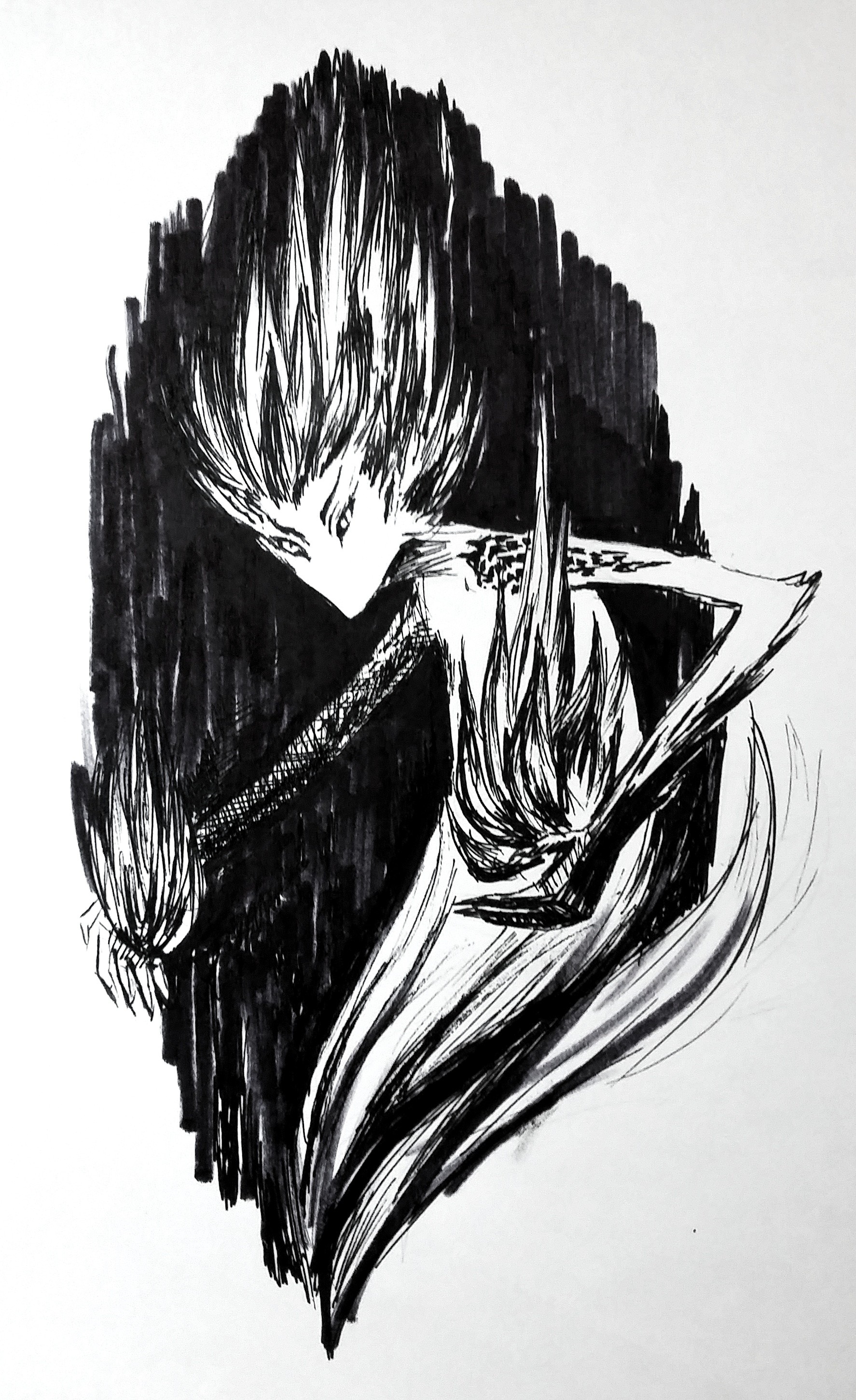 how to draw fire ghost