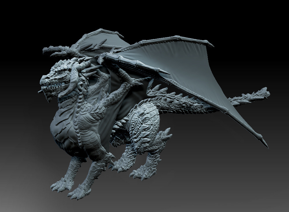 ArtStation - Ice Dragon (sculpt W.I.P.)
