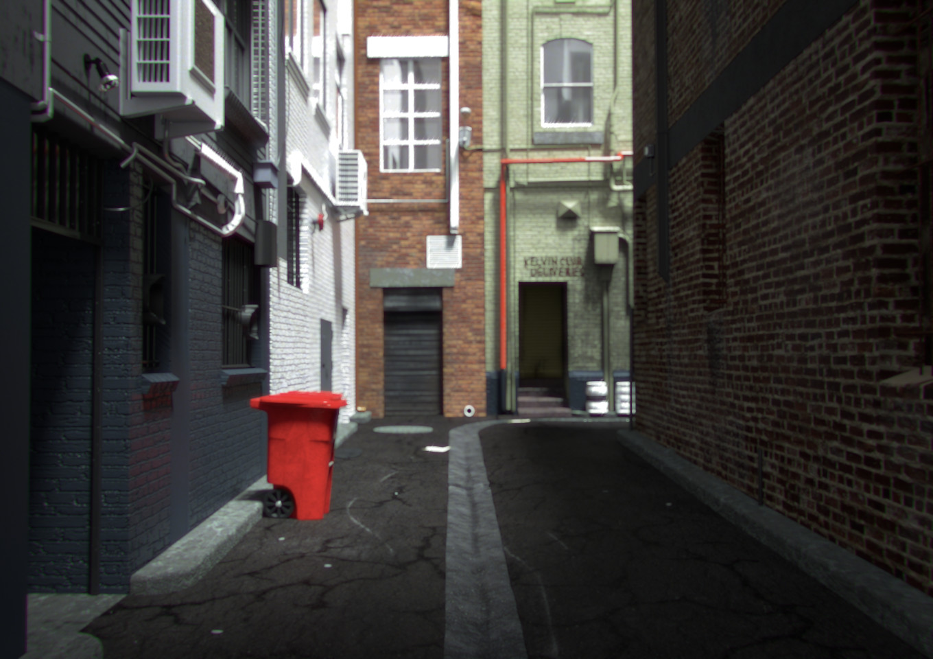 ArtStation - Alleyway Project WIP