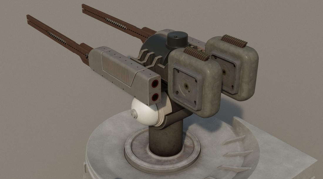 Richard Throgmorton - Space Ship Mounted Rail Gun