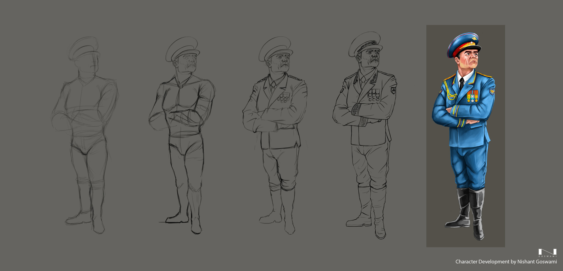 army general drawing