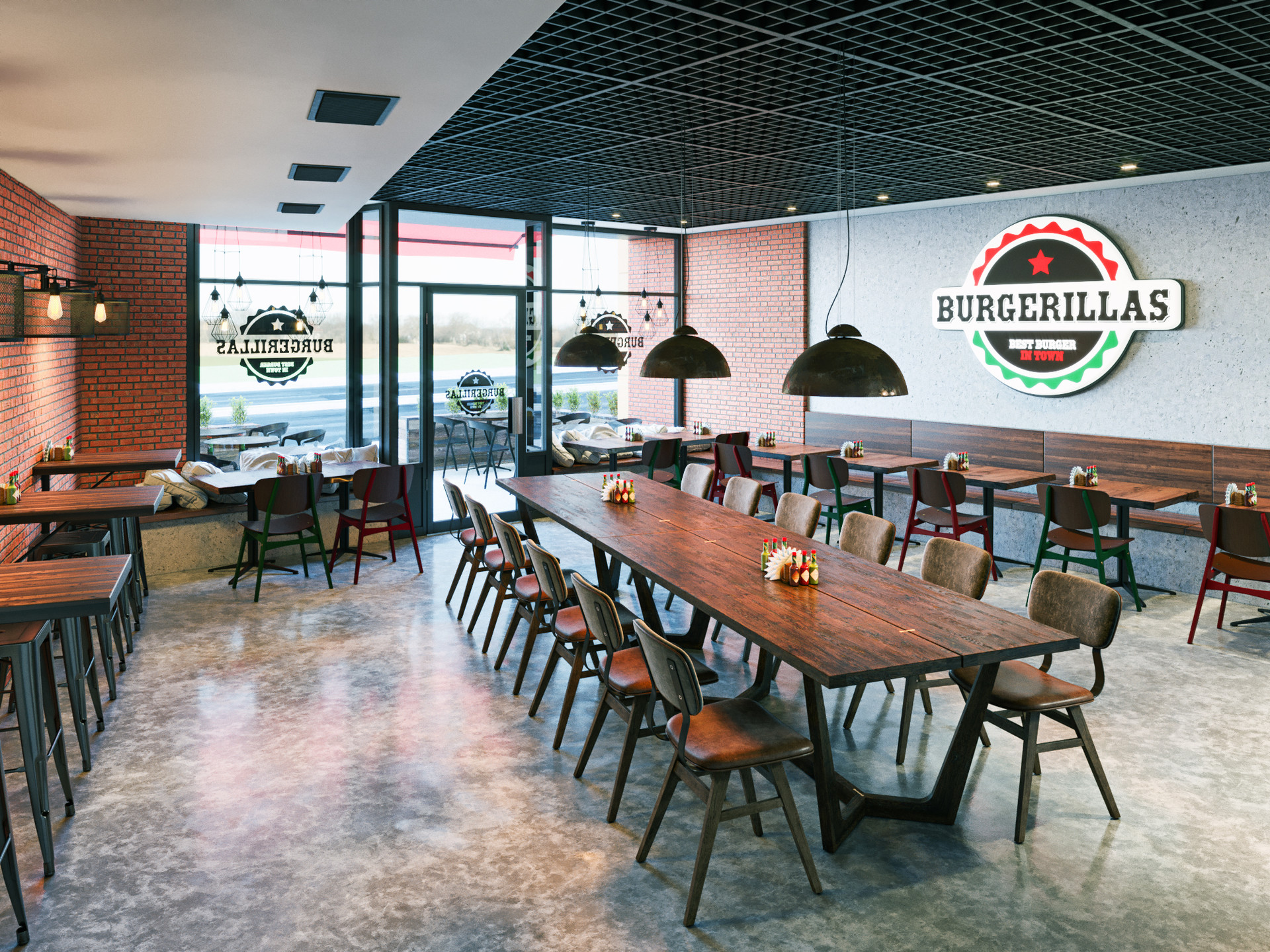 ArtStation - Restaurant Design and 3d visualization