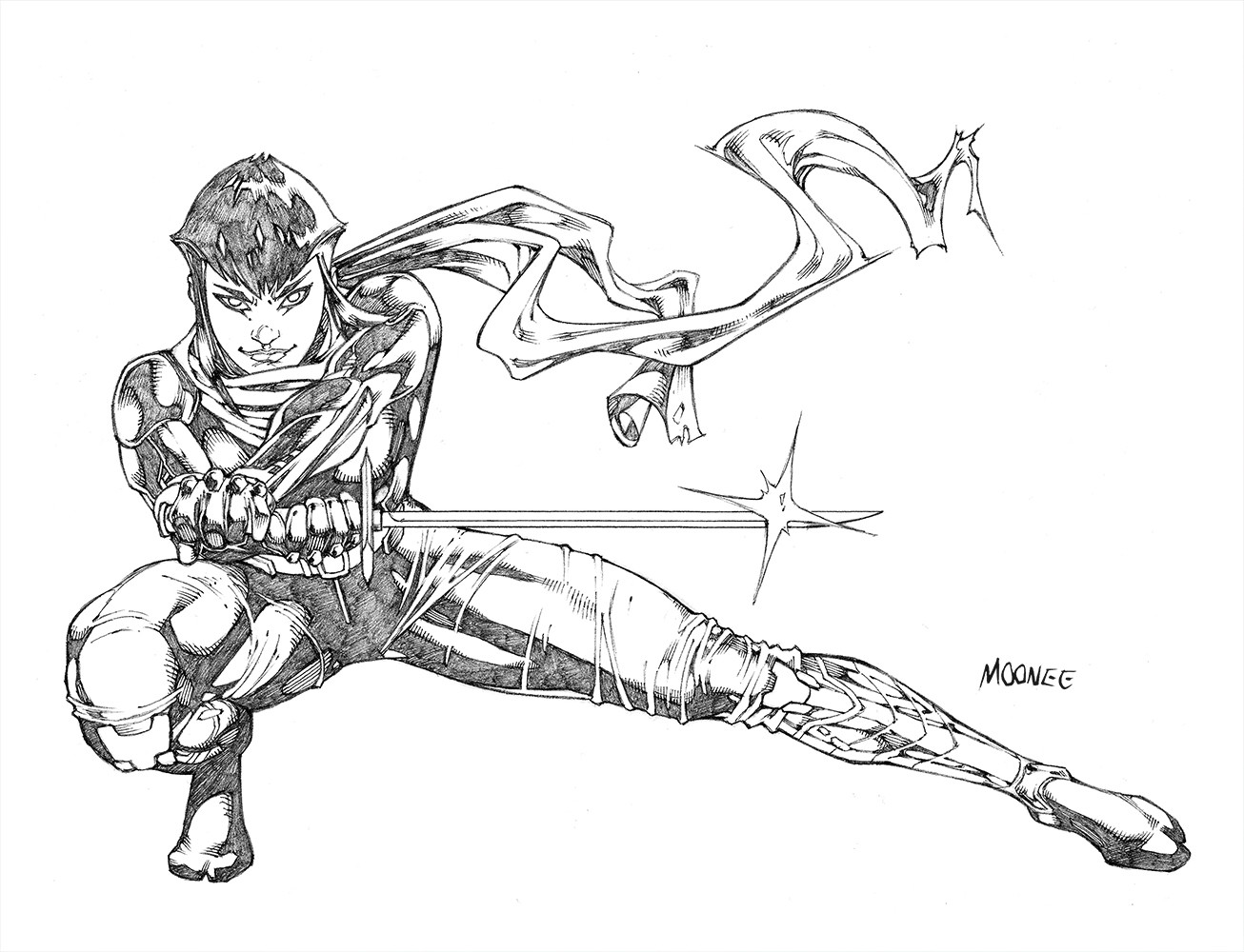 karai tmnt coloring page