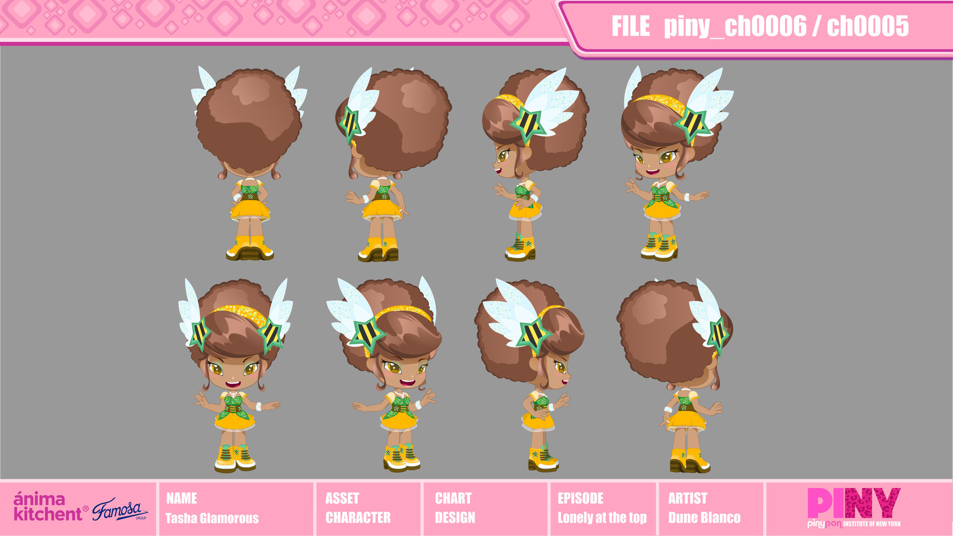 Dune Blanco - PINY Institute Of New York _ CHARACTER DESIGN