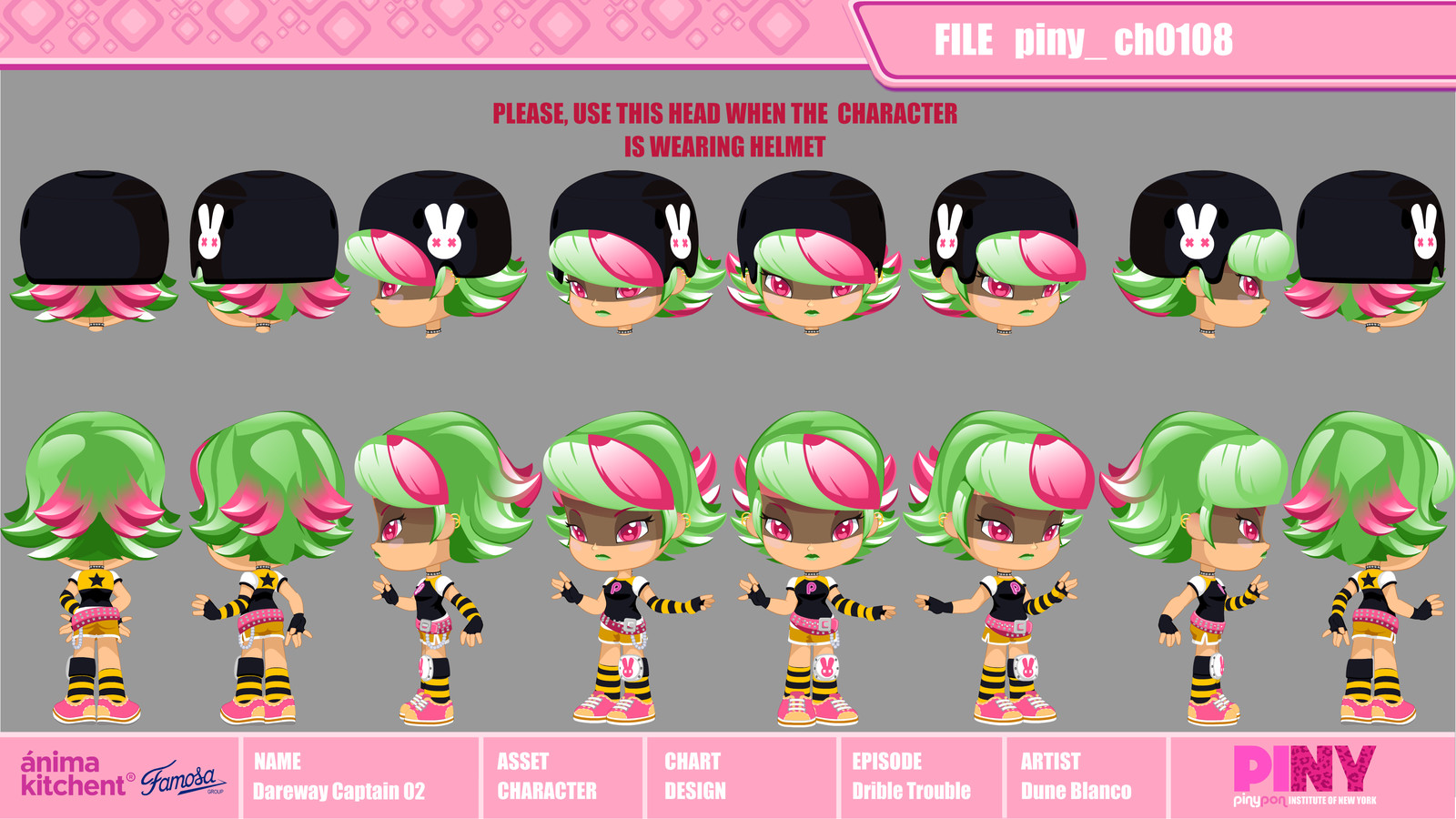 Dune Blanco - PINY Institute Of New York _ CHARACTER DESIGN