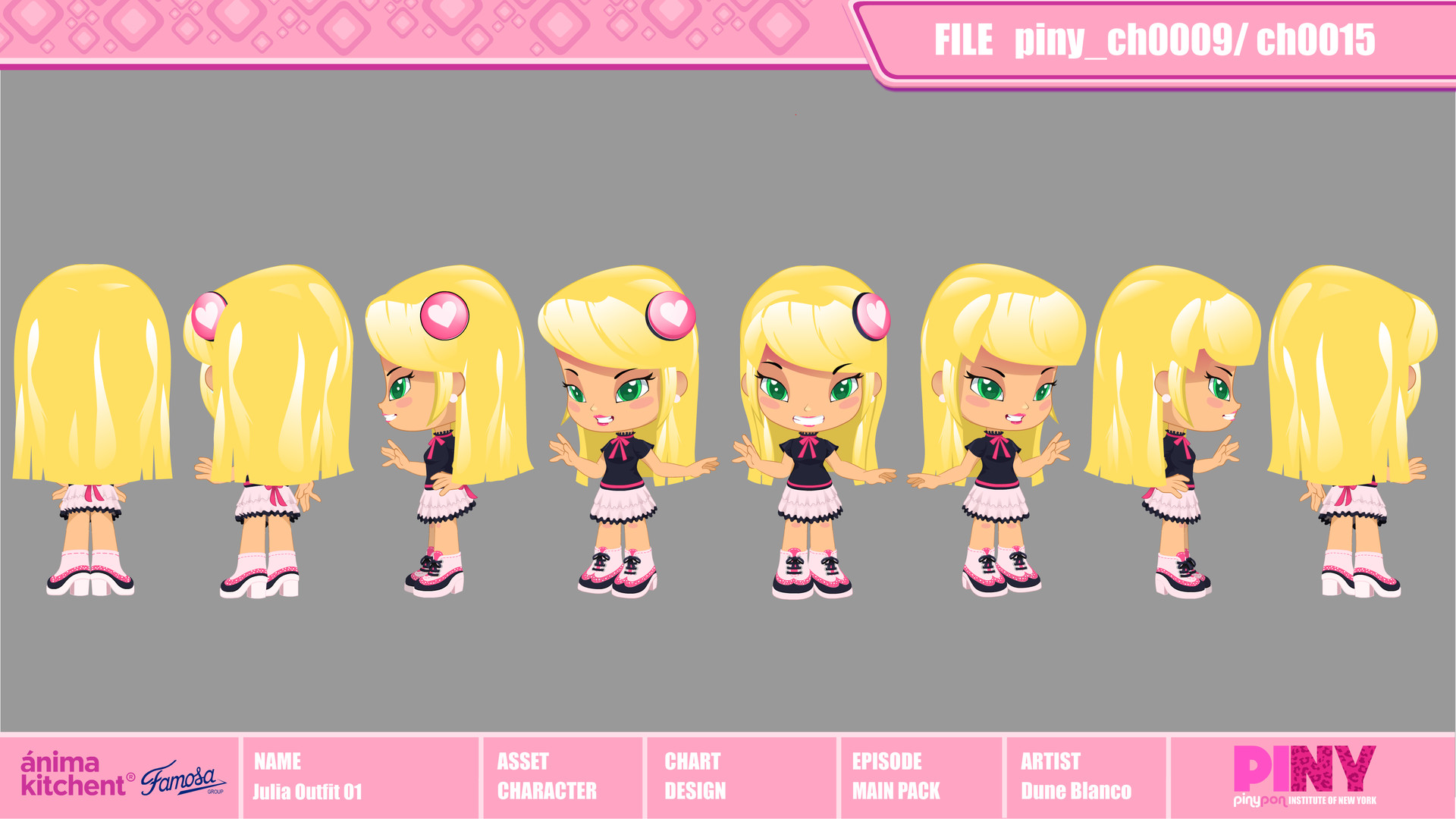 Dune Blanco - PINY Institute Of New York _ CHARACTER DESIGN