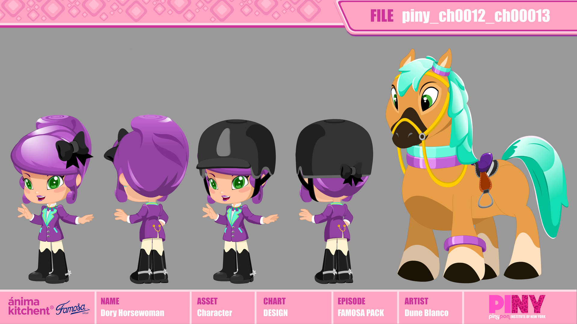 Dune Blanco - PINY Institute Of New York _ CHARACTER DESIGN