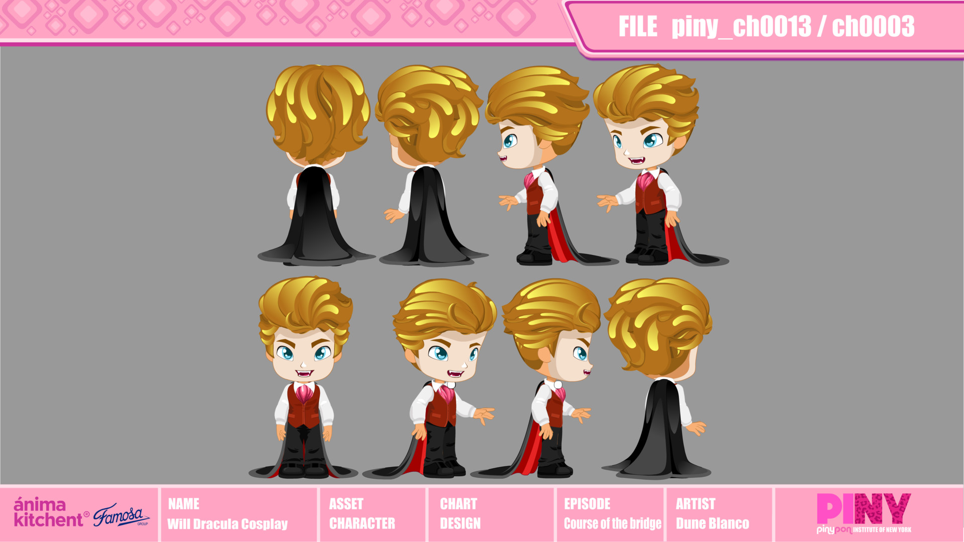 Dune Blanco - PINY Institute Of New York _ CHARACTER DESIGN