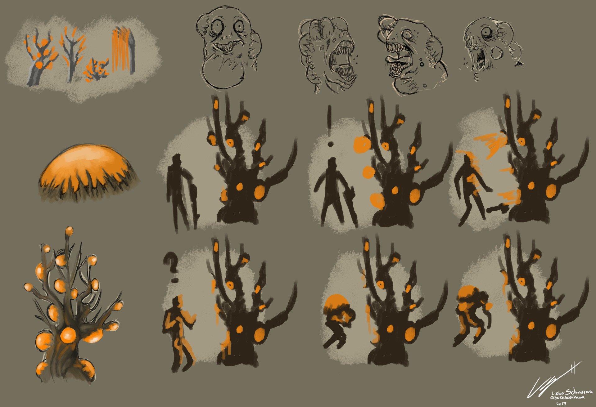 ArtStation - (zombie) tree concept