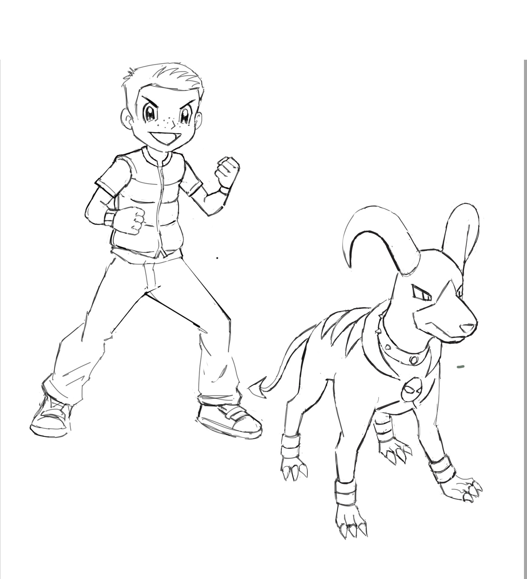 houndoom coloring page