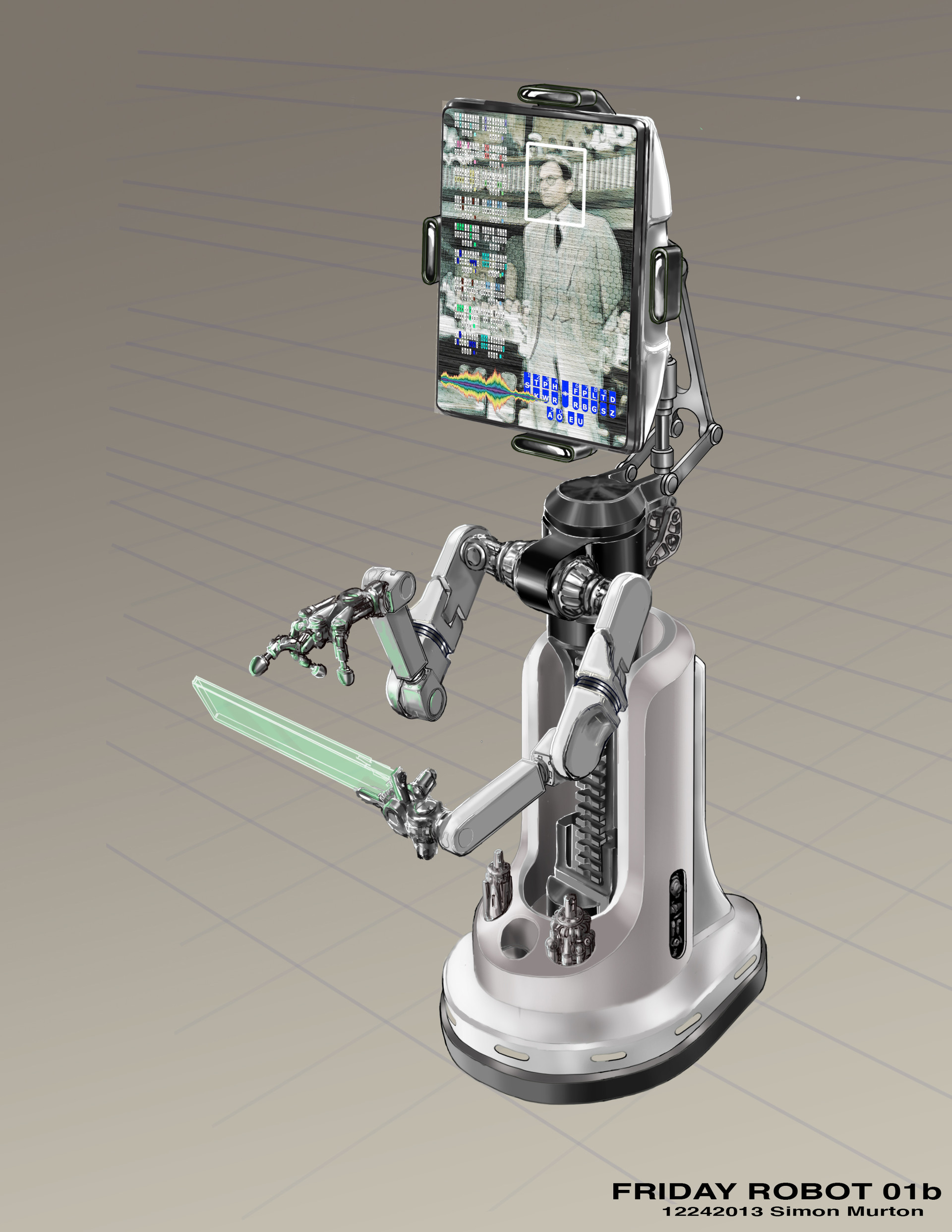 ArtStation - Tin Man - Robotic Court Clerk