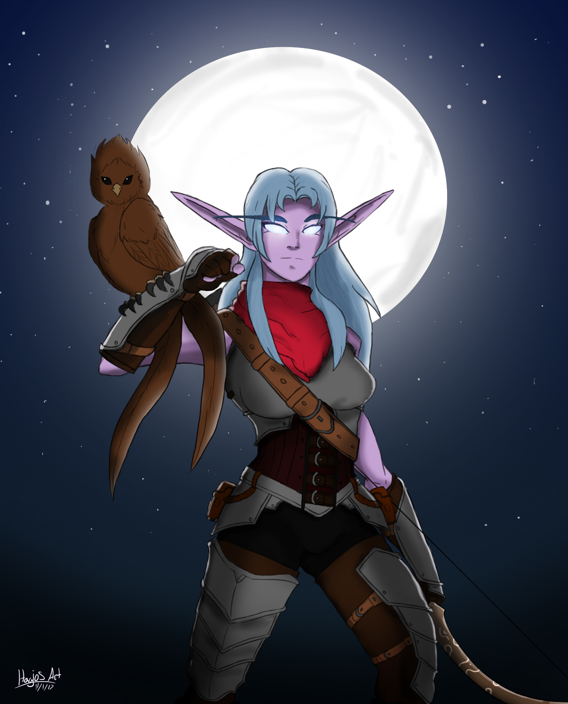 ArtStation - Elune's light will guide me through the darkness