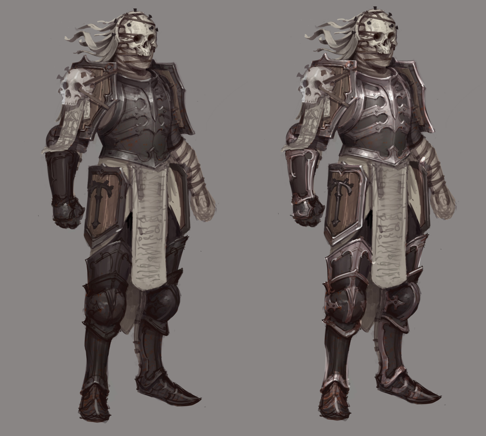 ArtStation - l"Rise of the Necromancer" Leveling Sets and Various Concepts