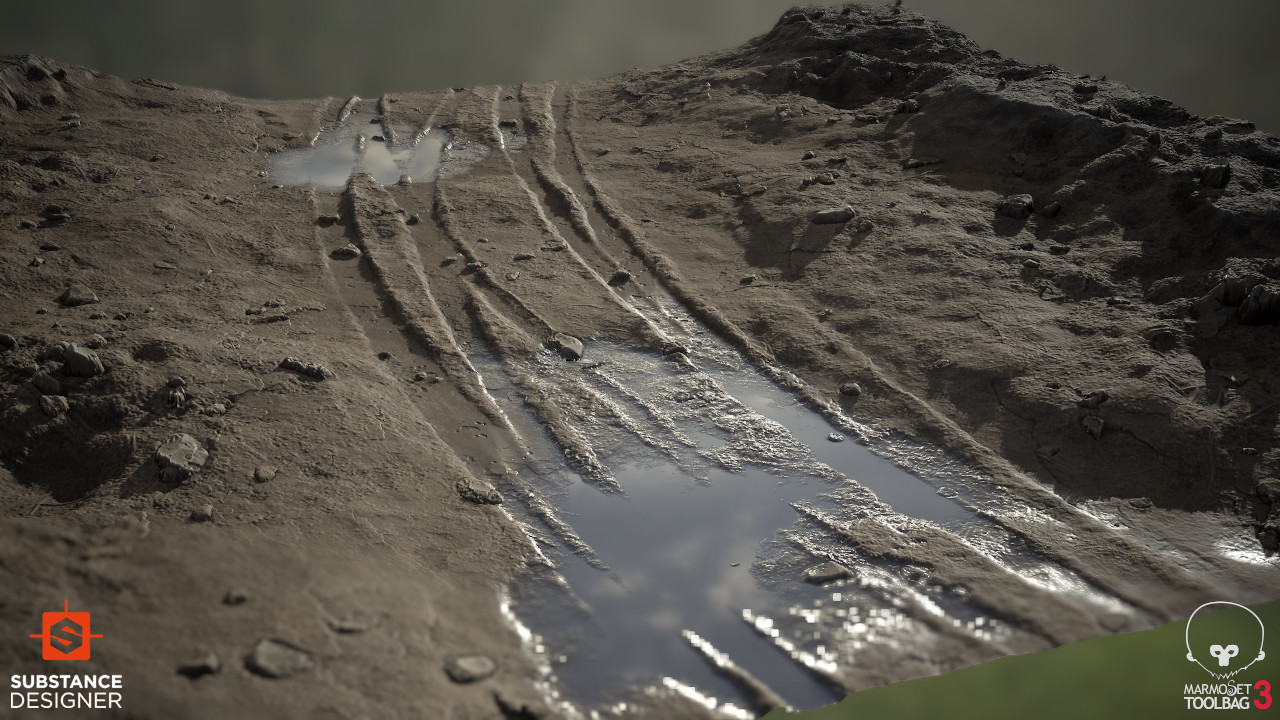 Hanui Lee - Road Study | Substance designer