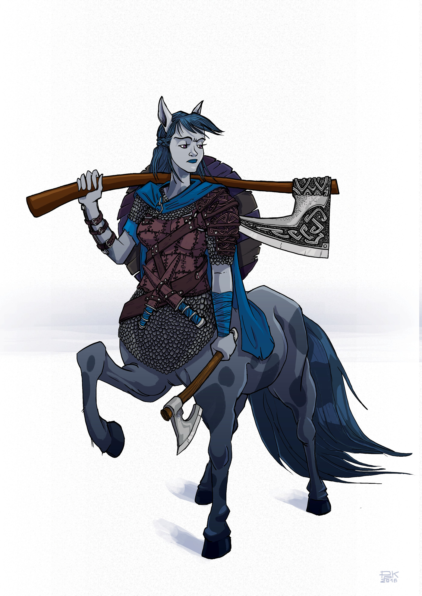 Centaur Warrior Drawing
