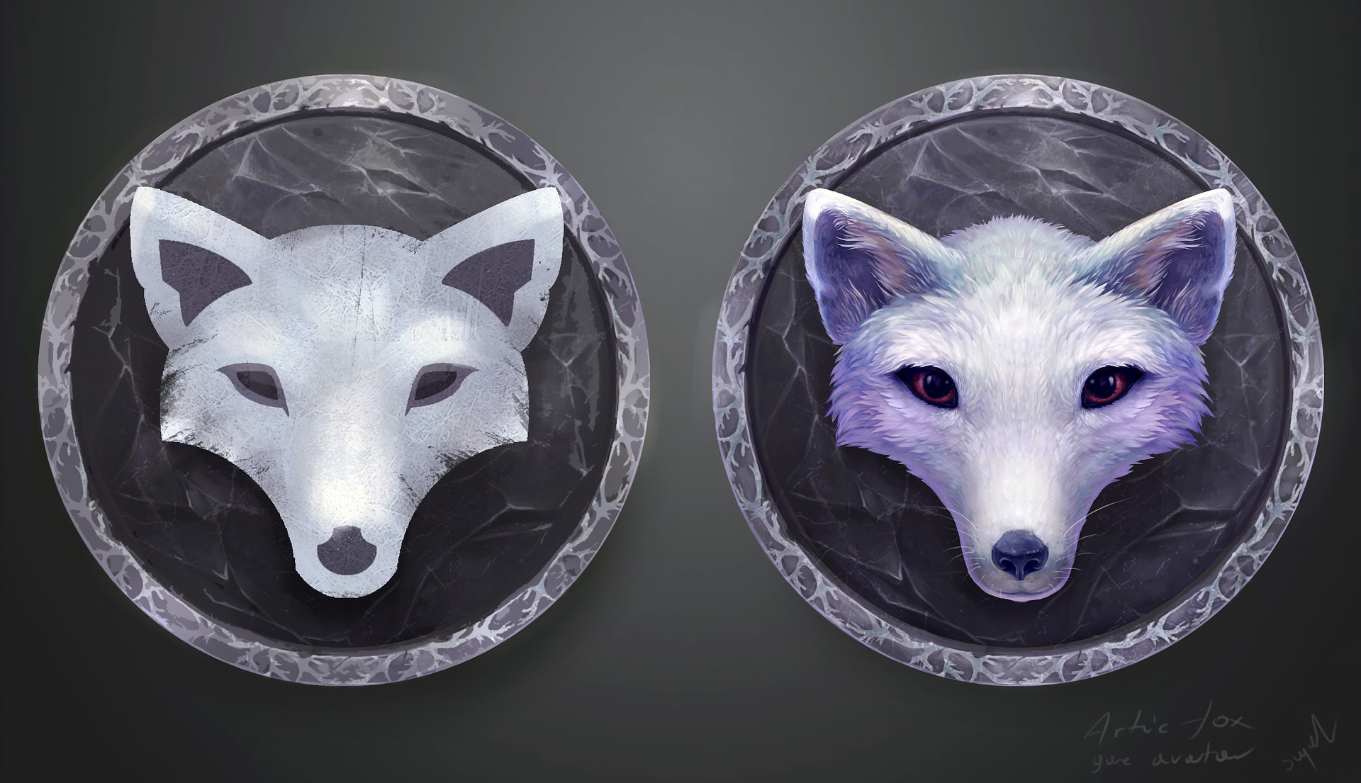 ArtStation - artic fox avatar