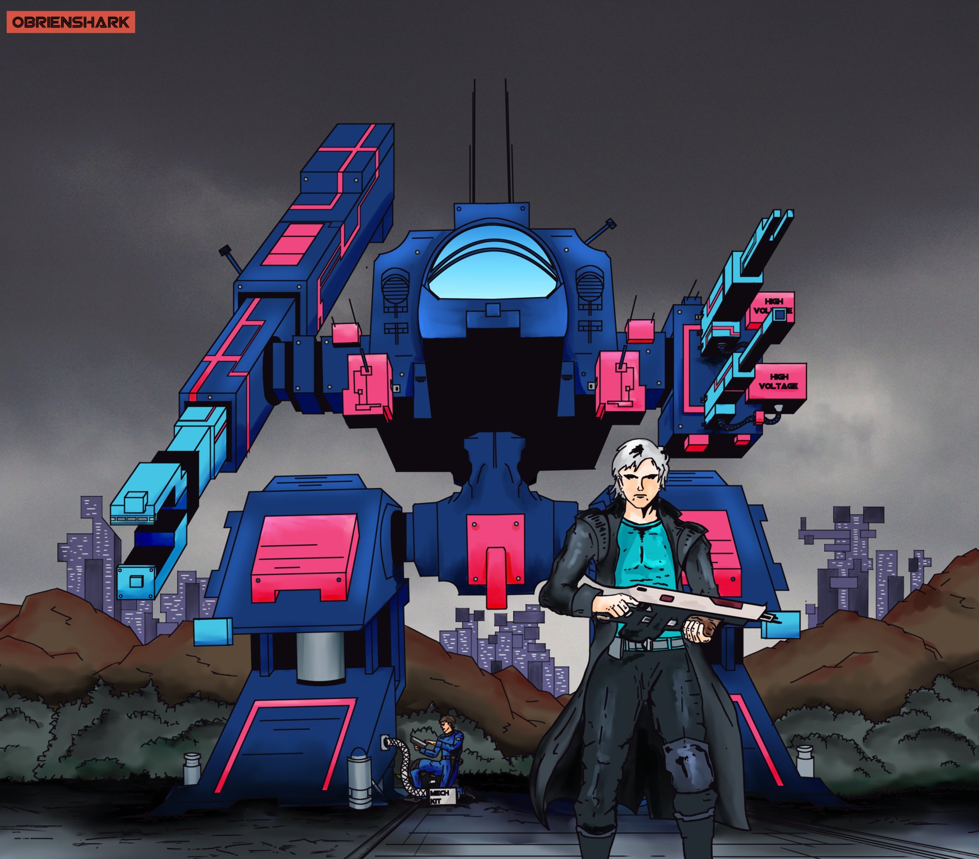 ArtStation - Cyberpunk Mech