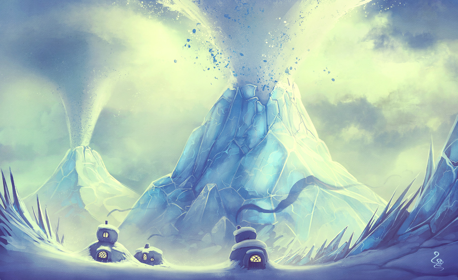 ArtStation - Ice Volcano