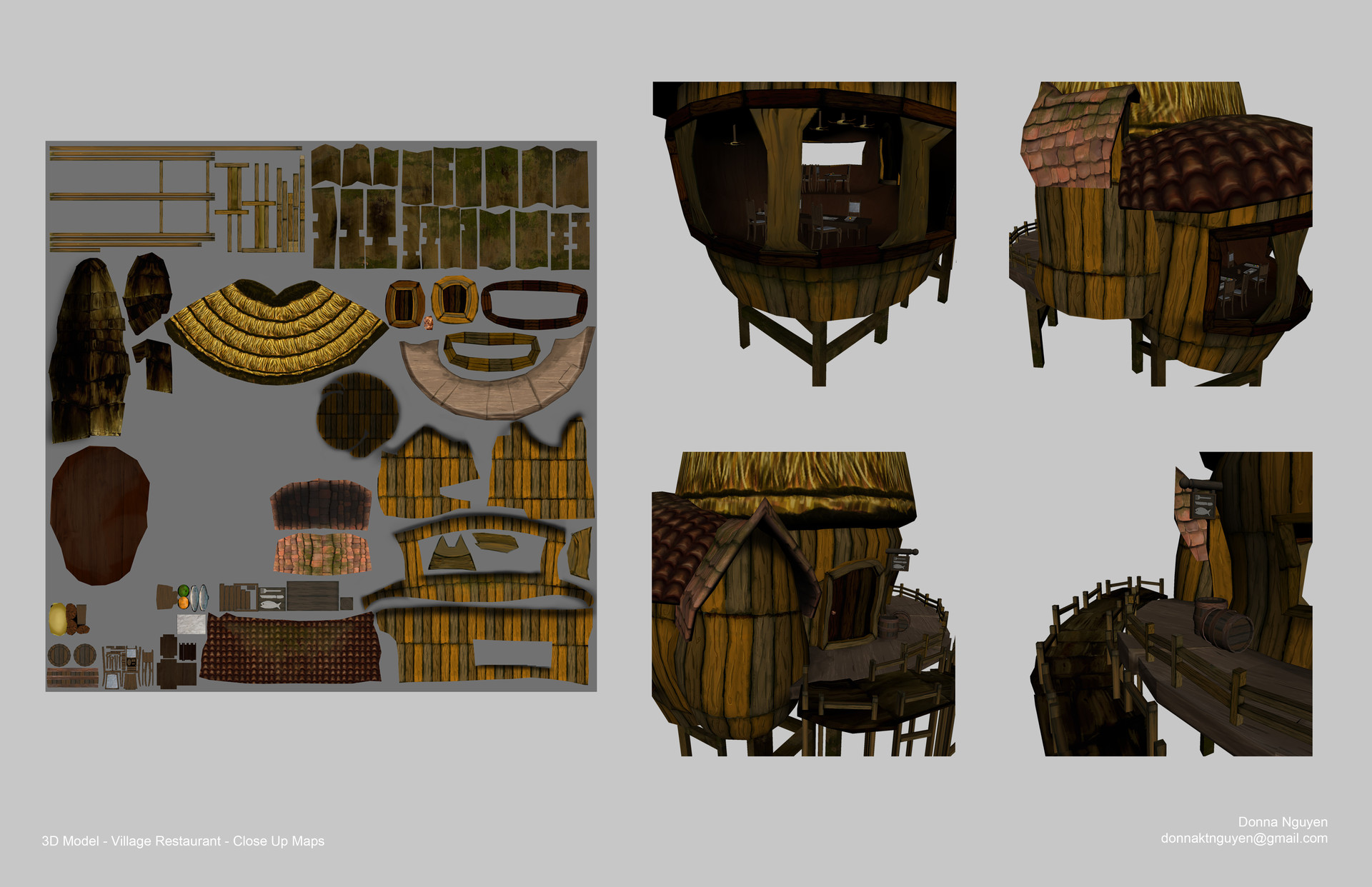 Donna Nguyen - Hand Painted Village Restaurant