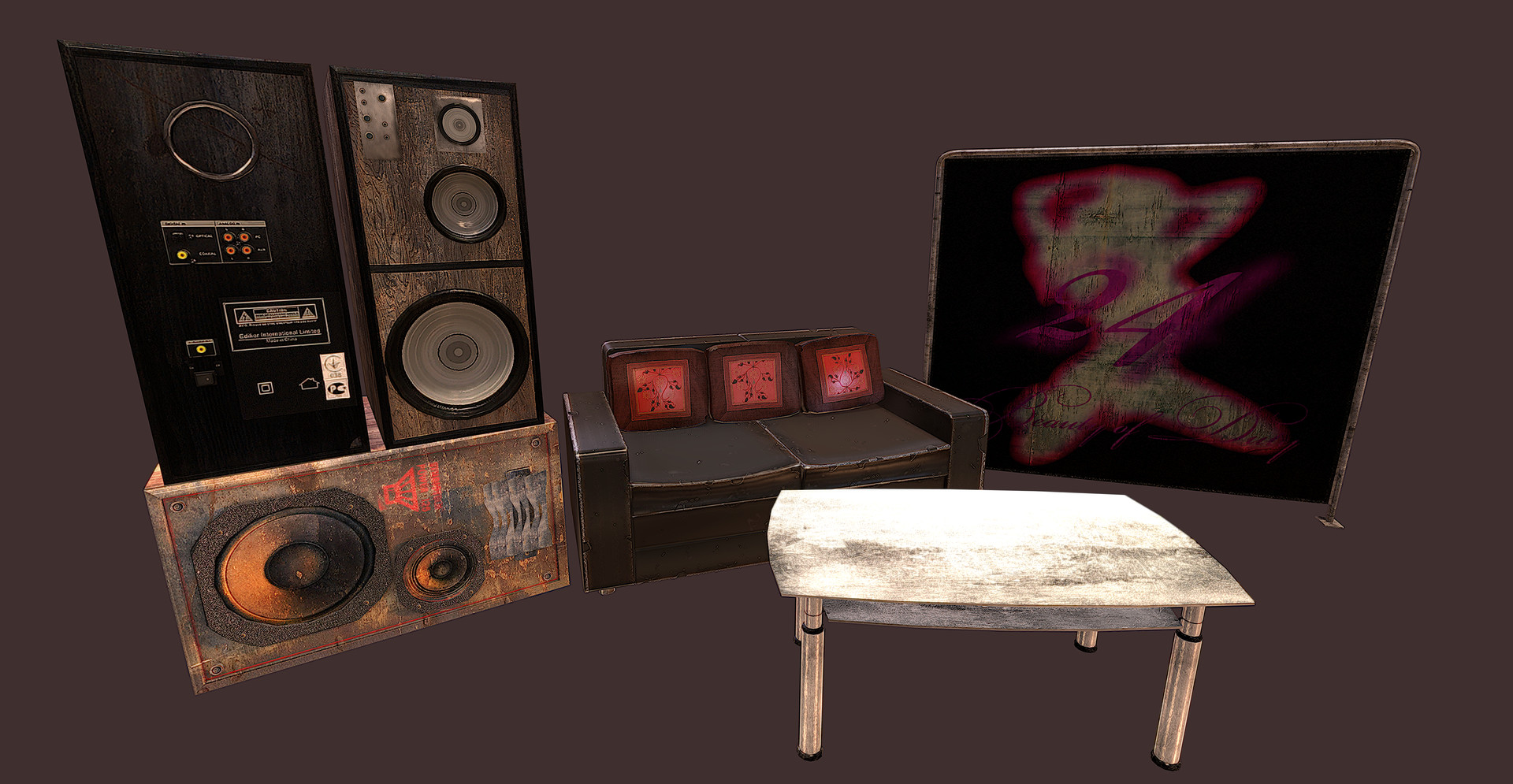 ArtStation - Night Club Props [2014]