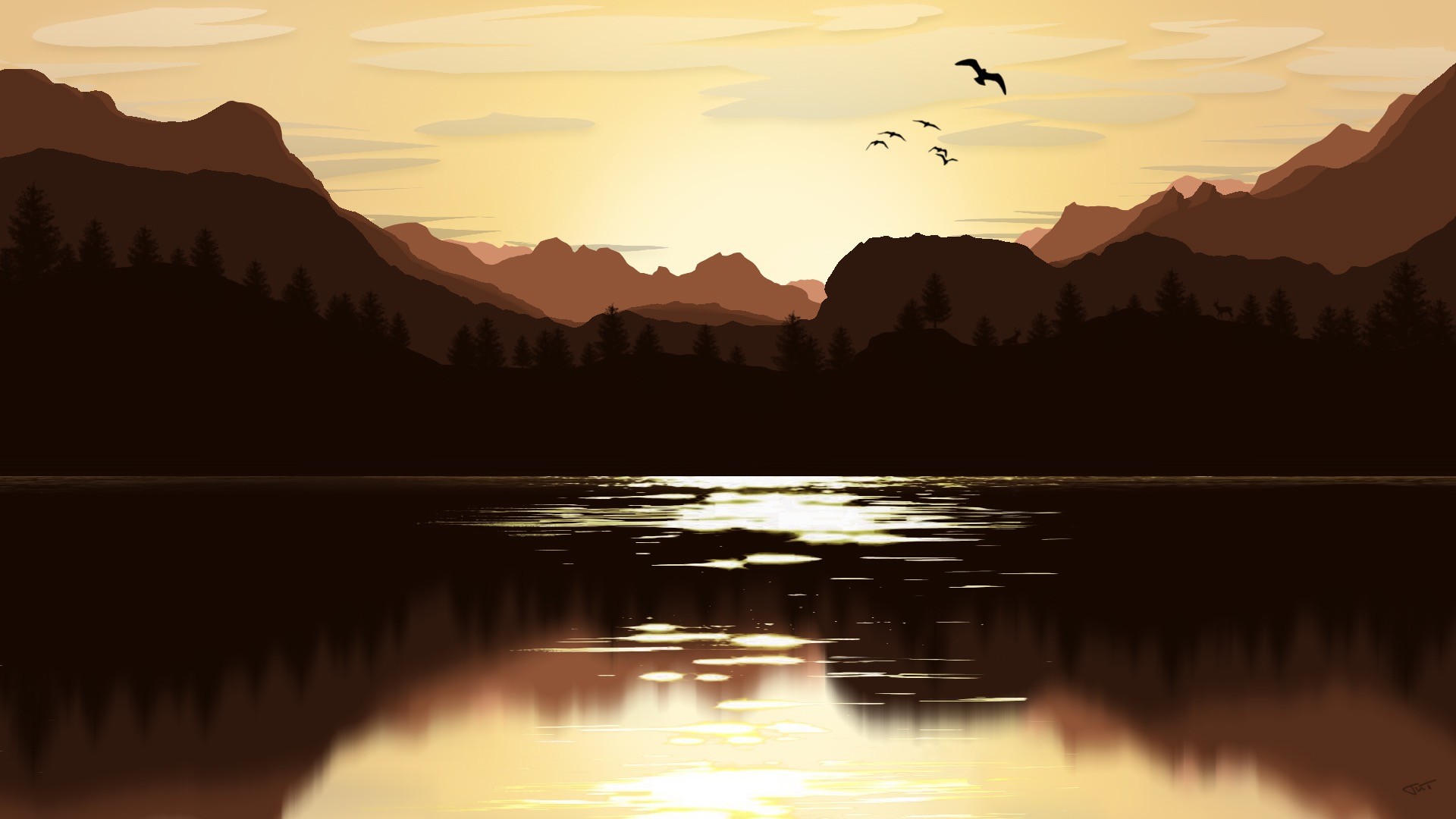 ArtStation - Easy Landscape Reflection