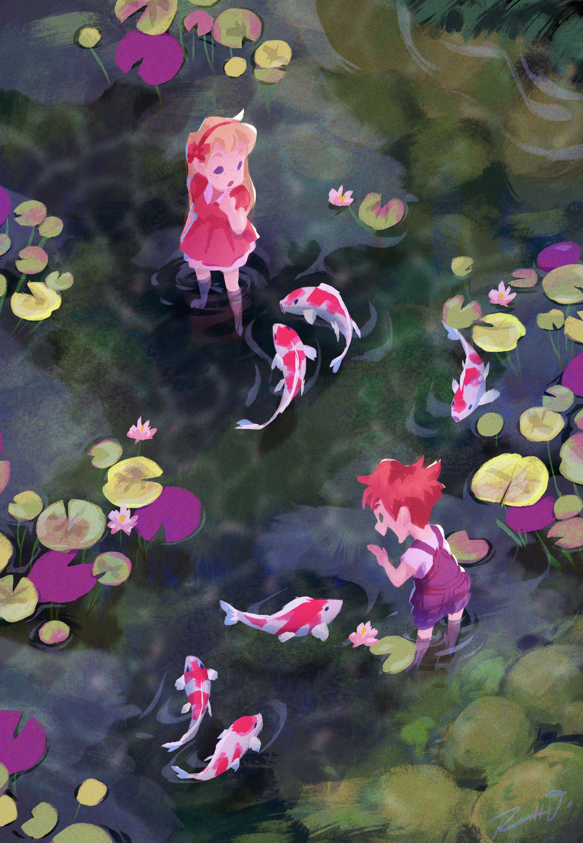 ArtStation - Koi Pond