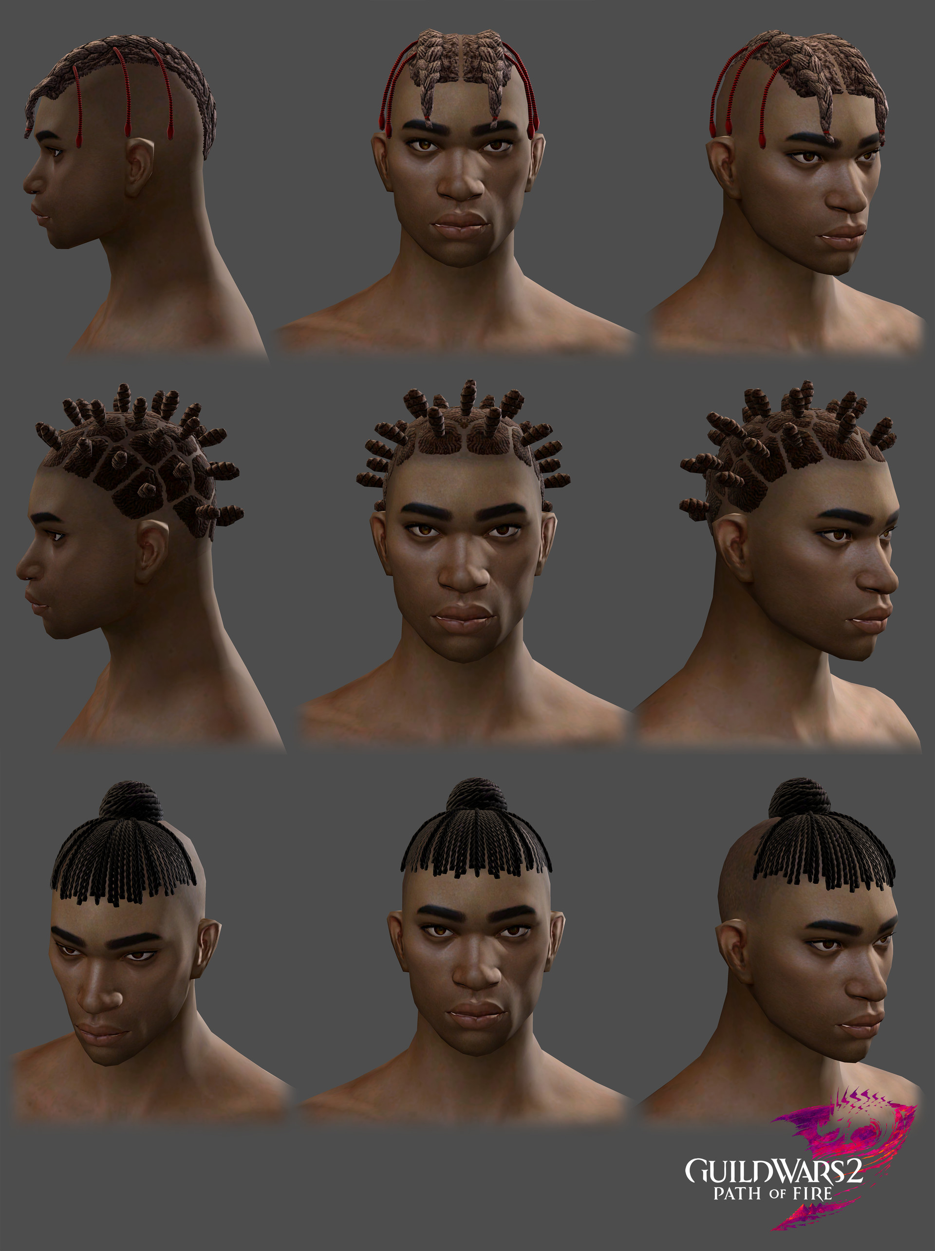 Vanessa Le - Hair & faces (GW2 - Path of Fire)