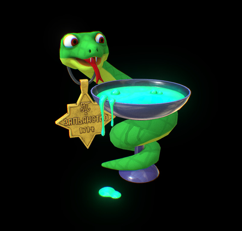 ArtStation - Cartoon snake