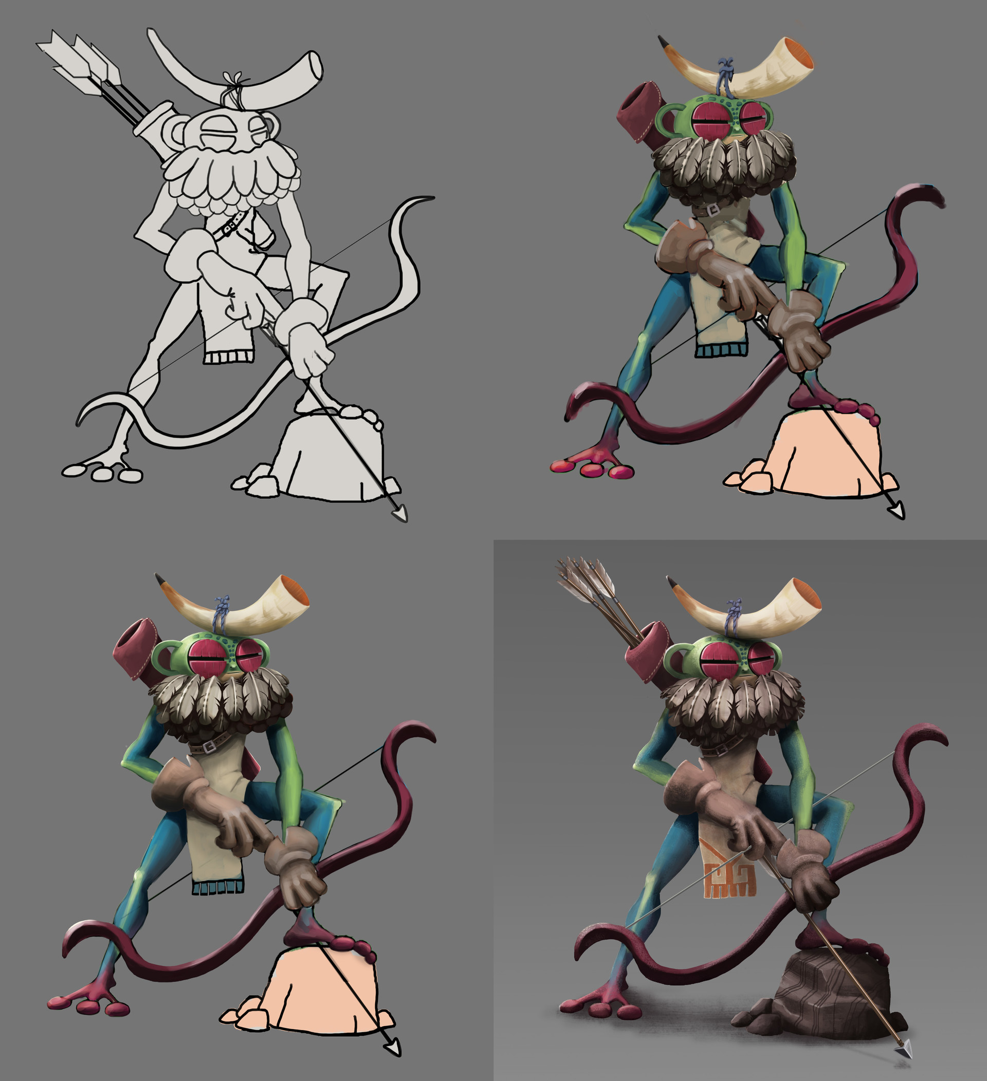 ArtStation - Frog archer