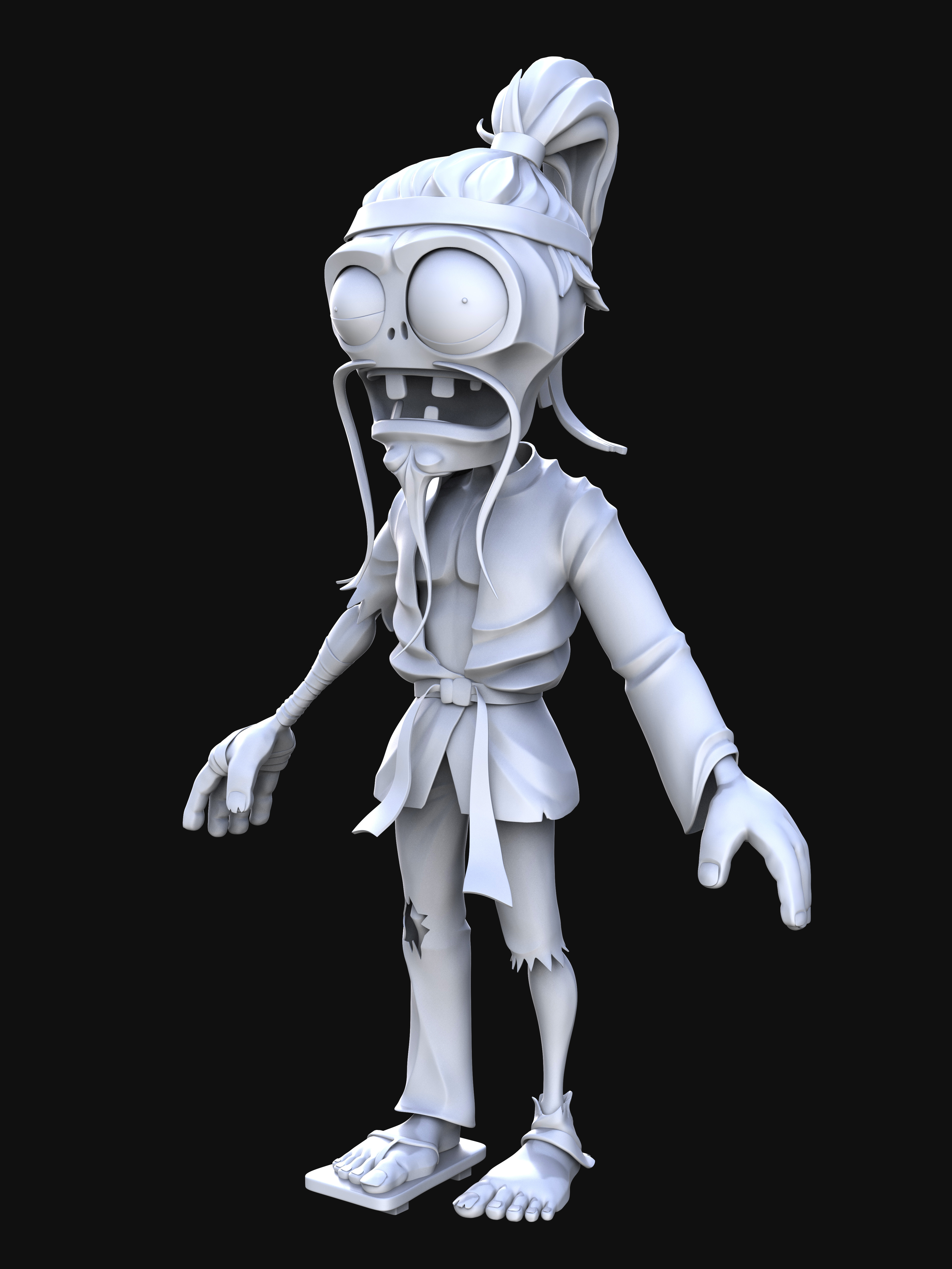 Fred Arsenault - PvZ Karate Zombie Art Test