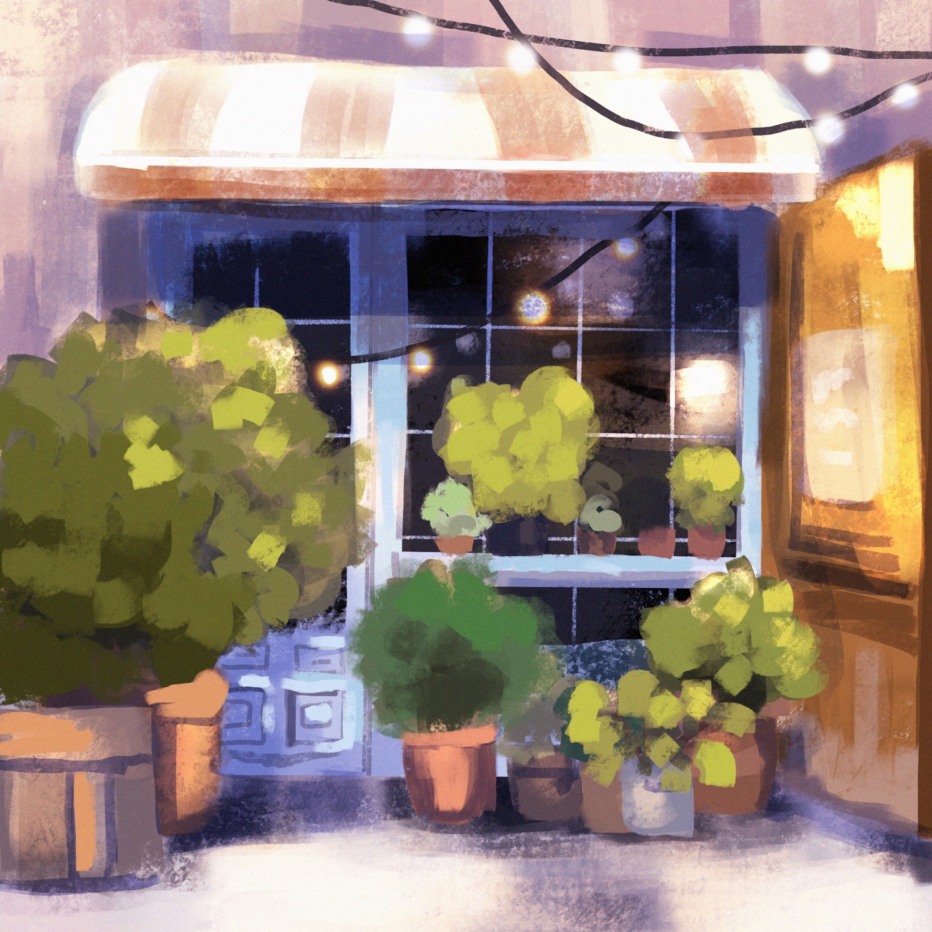 ArtStation - 30 minutes coffee shop sketch