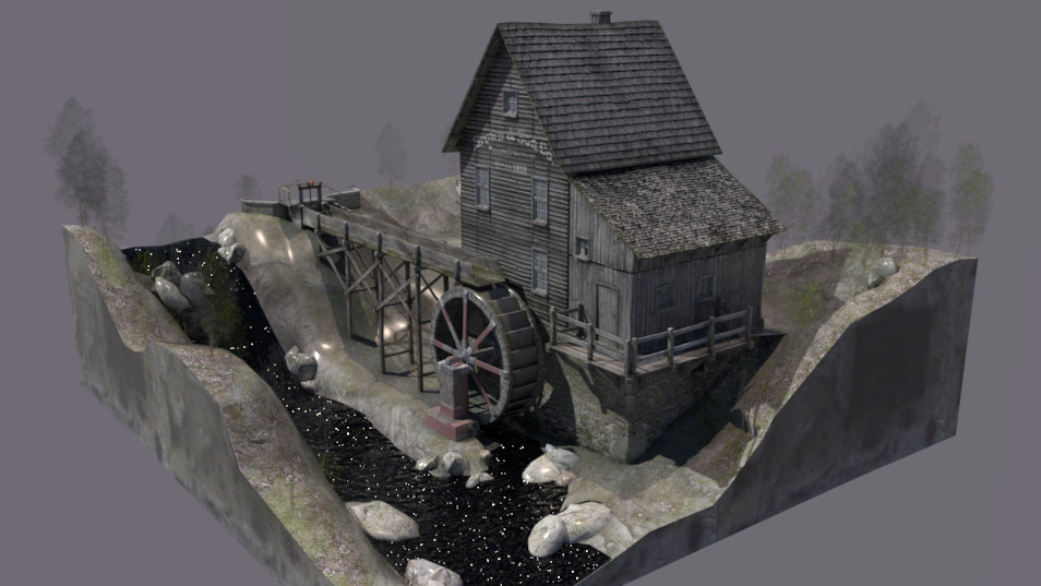 ArtStation - Mill Scene