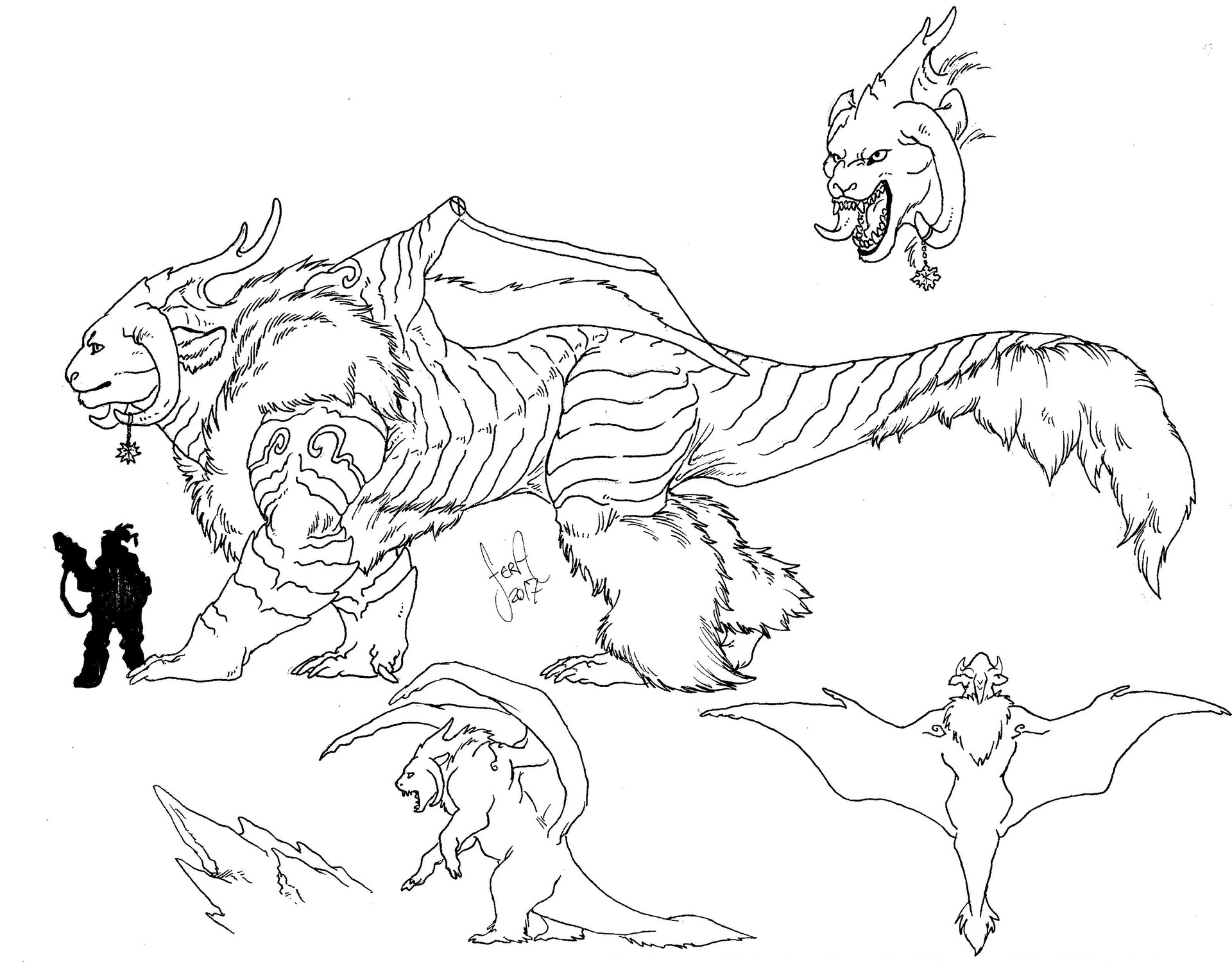 how to draw genjis dragon