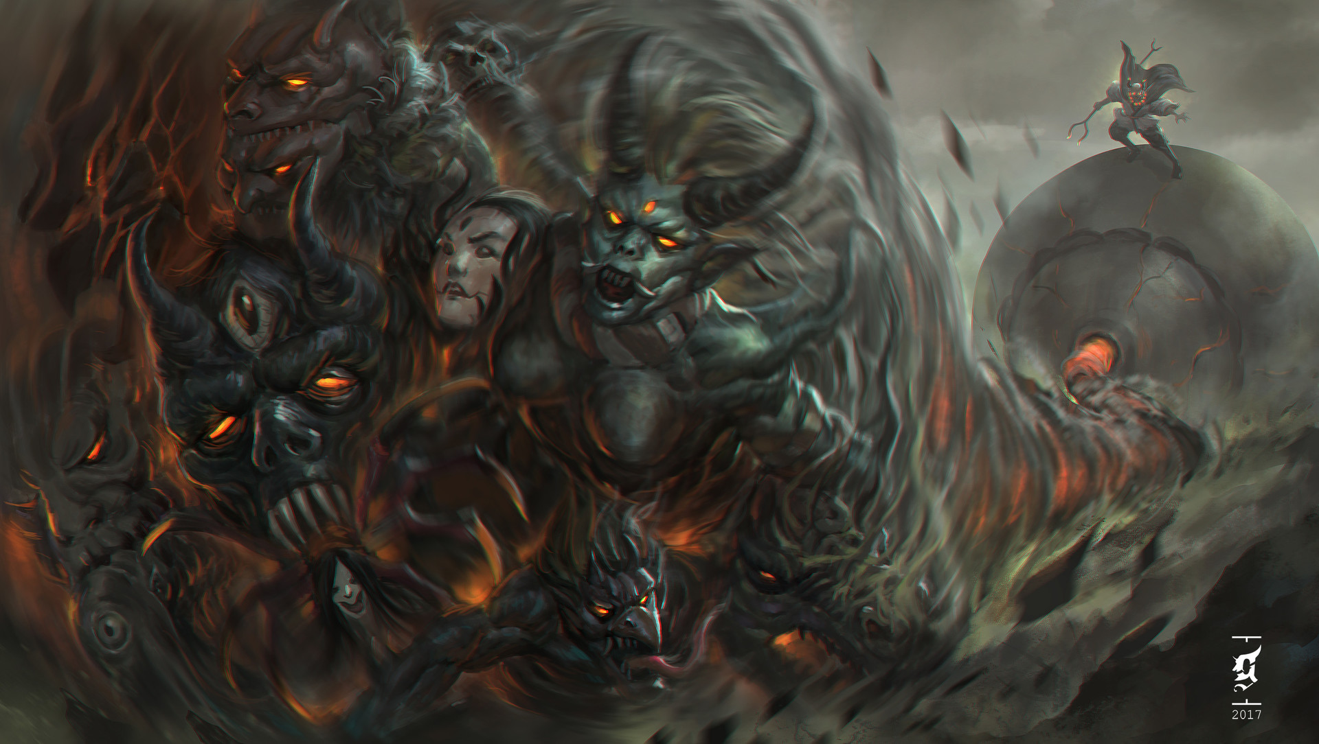 ArtStation - Demon Hunter - Dark Monk