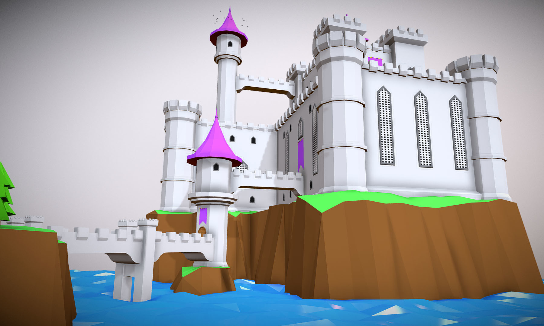 Ben Connolly - Low poly castle