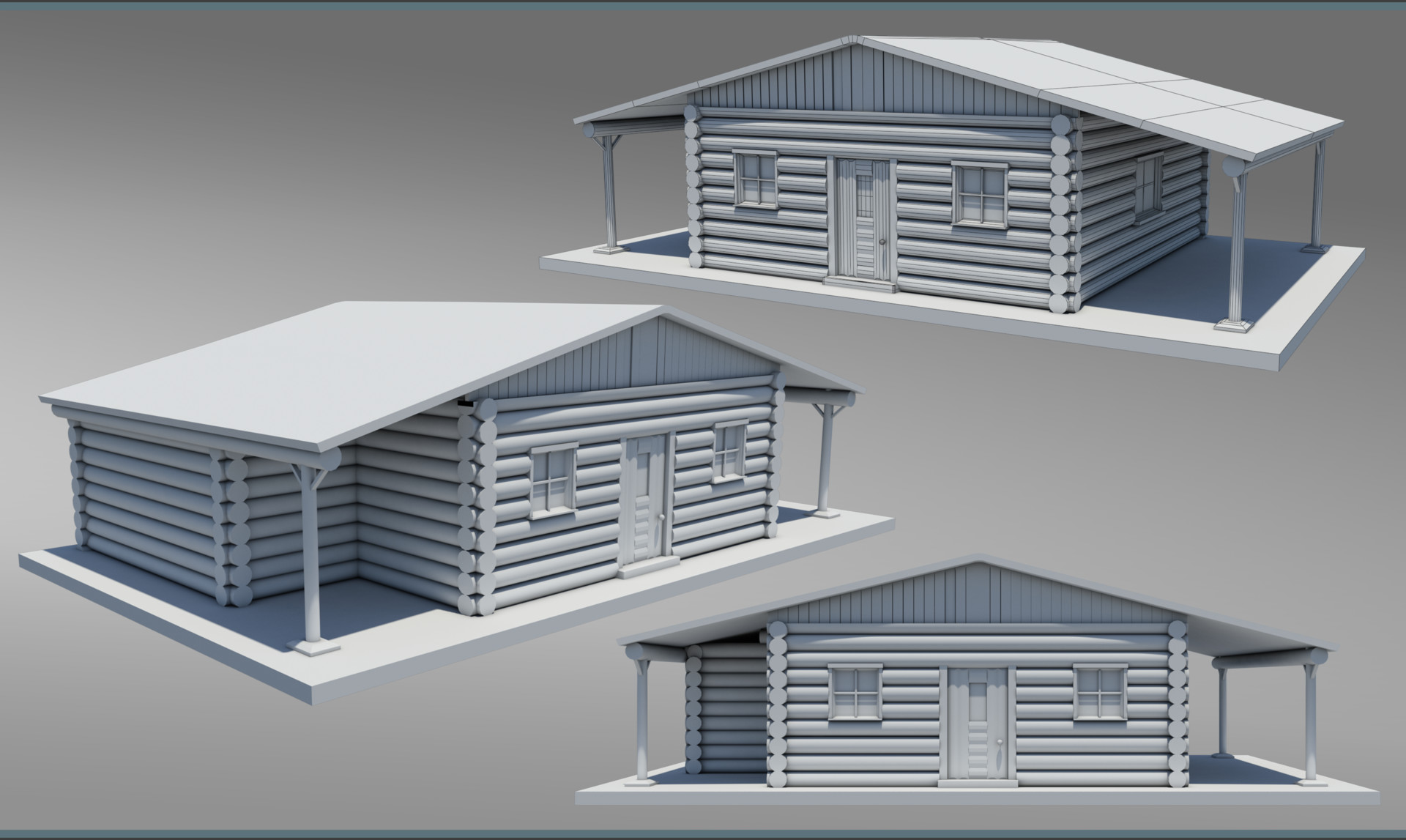 ArtStation - Log Cabin