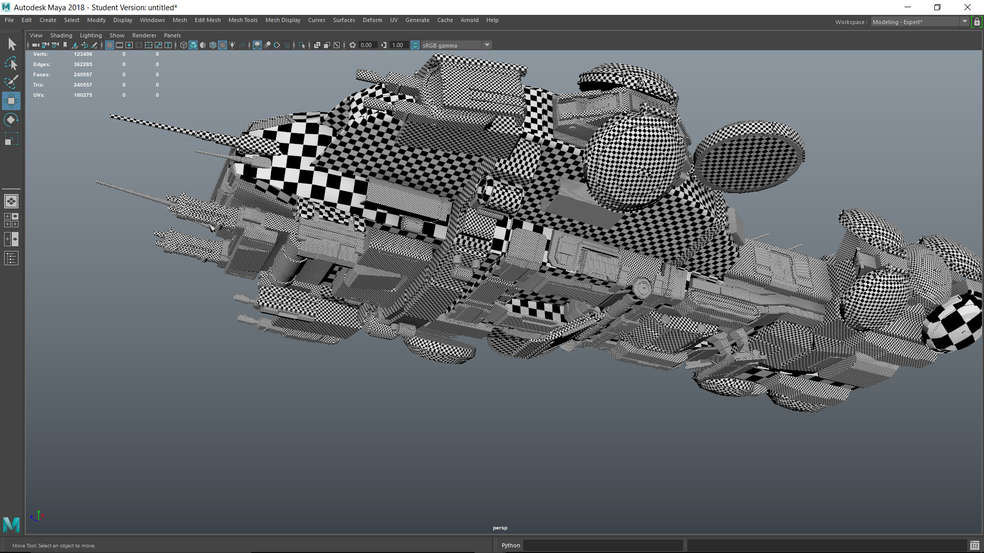 Mugunth (3DArtist) - Low detail Space ship modelling