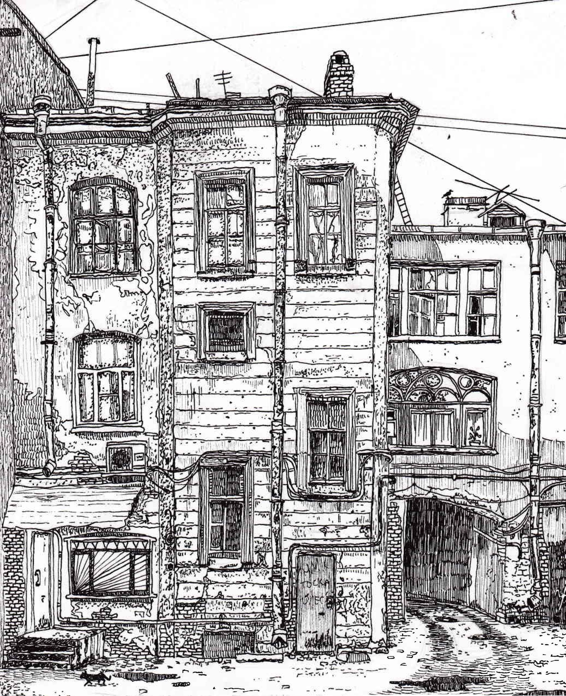 ArtStation - Building sketch