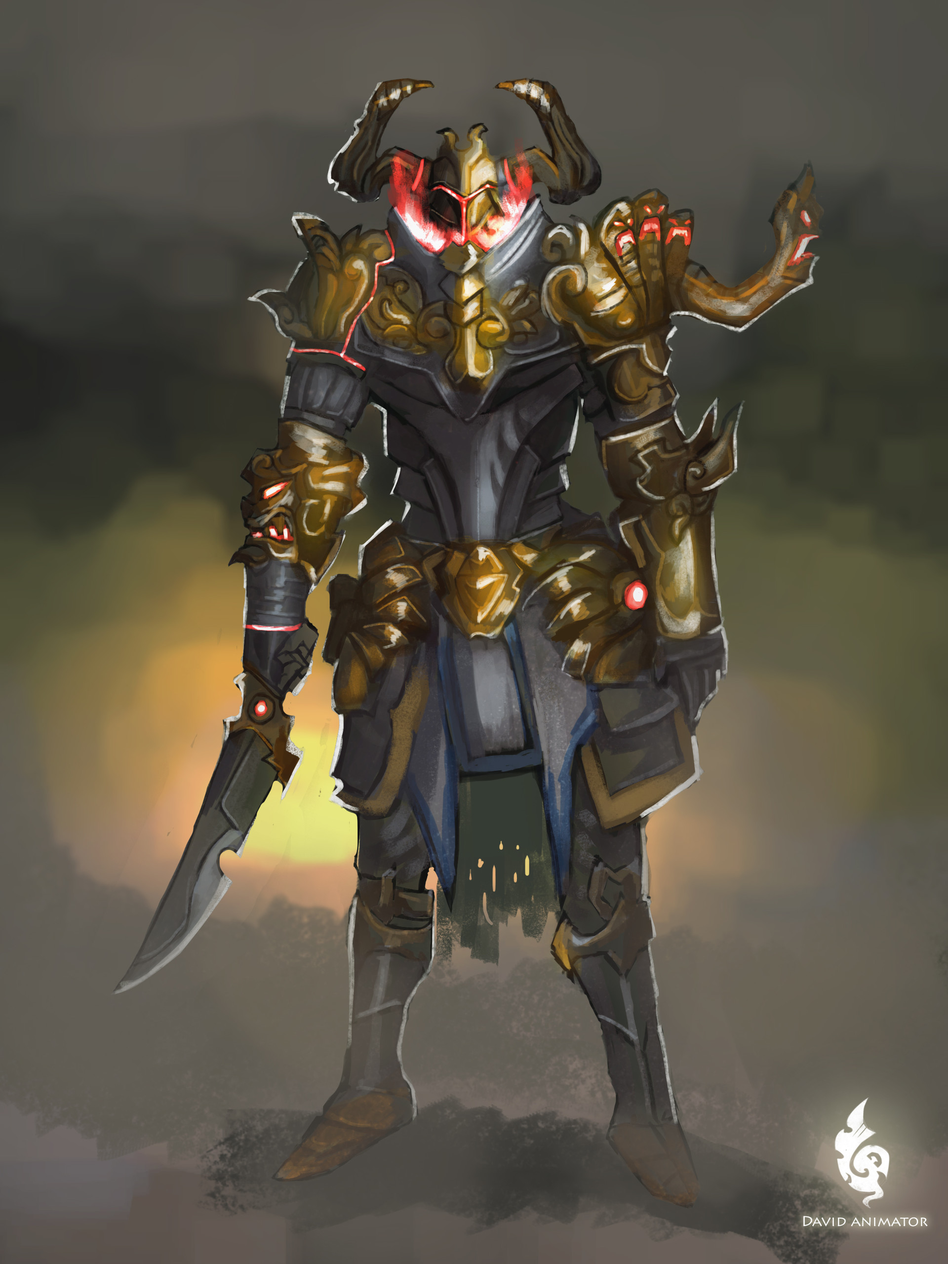 ArtStation - Commander armor design.