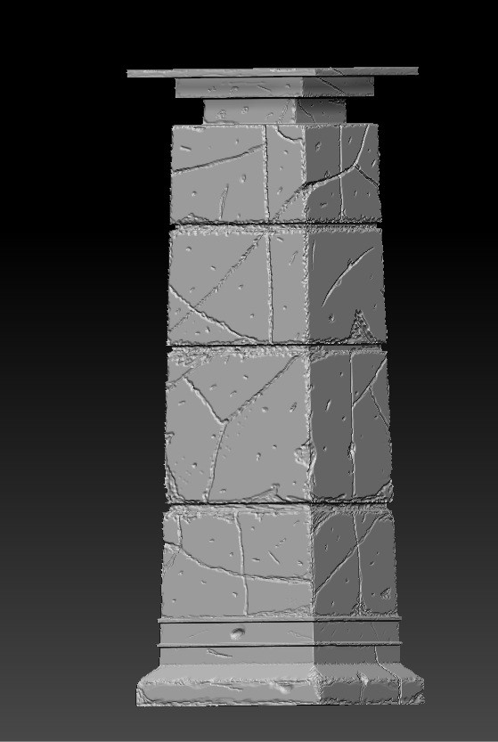 ArtStation - basic sculpting of pillar