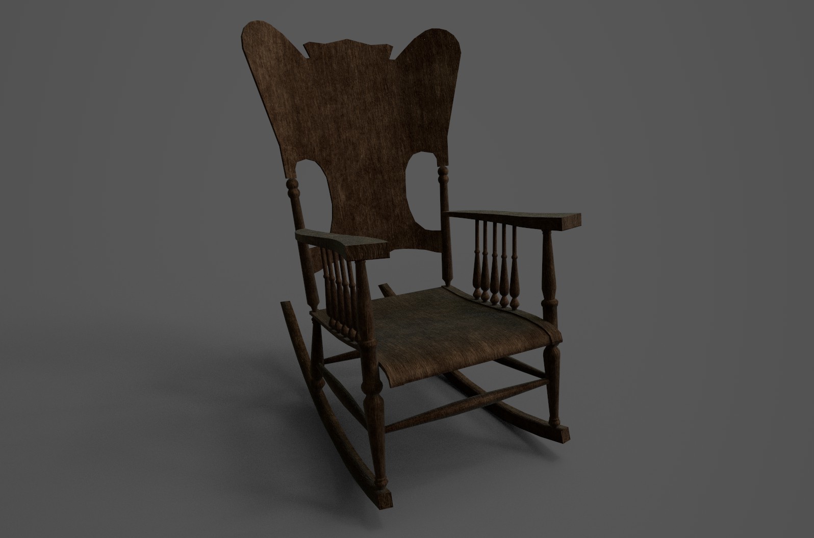 ArtStation - Low Poly Rocking Chair