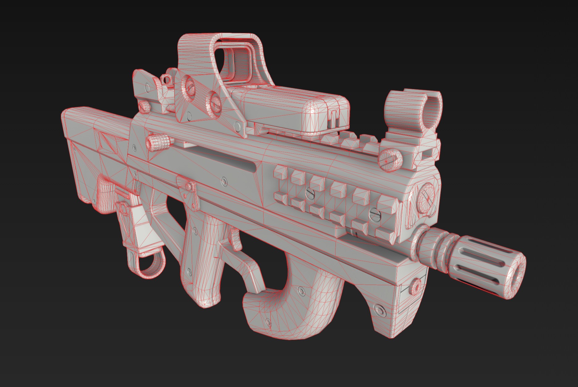 Ryan Spinney - M290 SMG - Highpoly