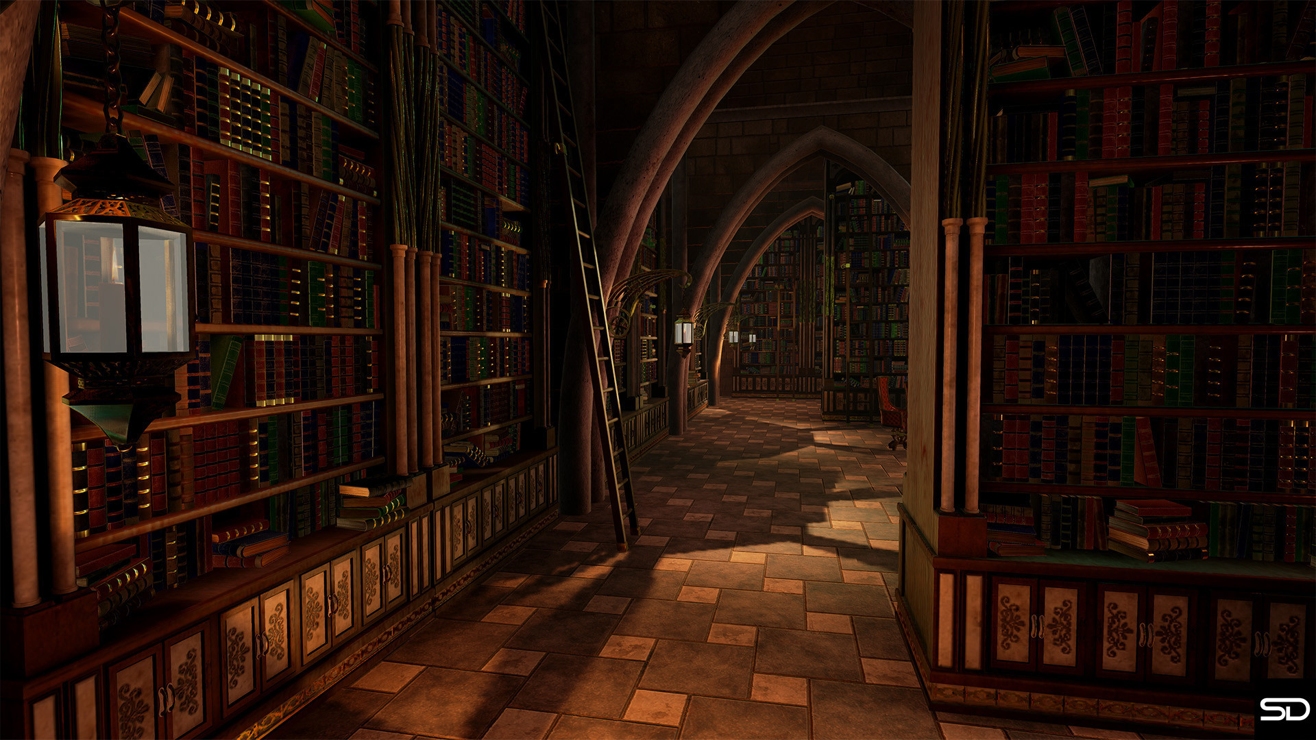 Samuel Dickinson - Library Environment UE4