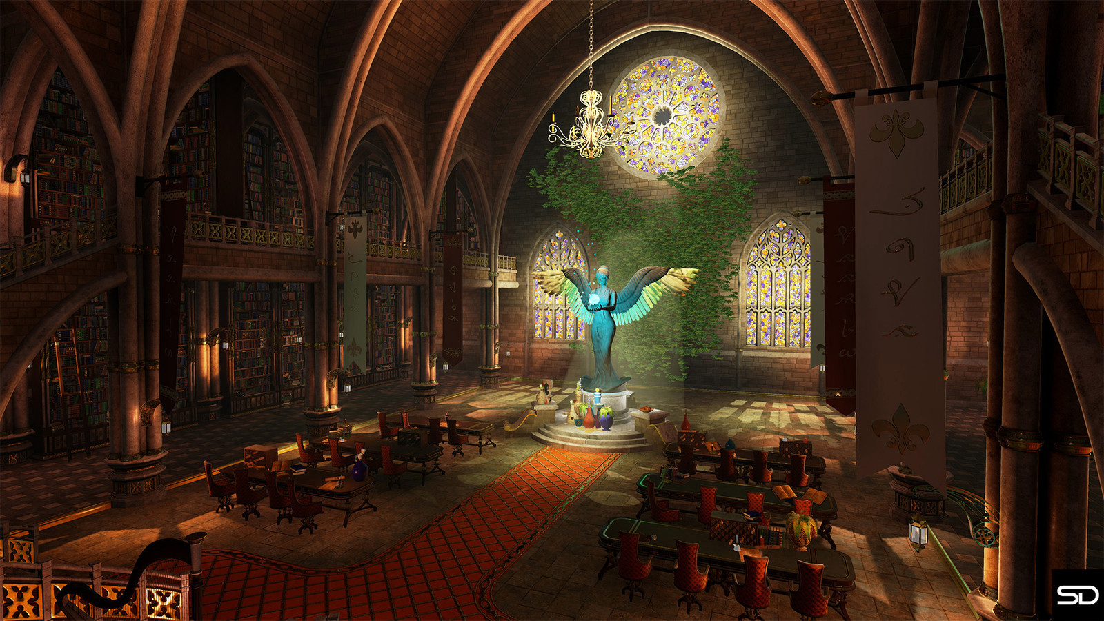 Samuel Dickinson - Library Environment UE4