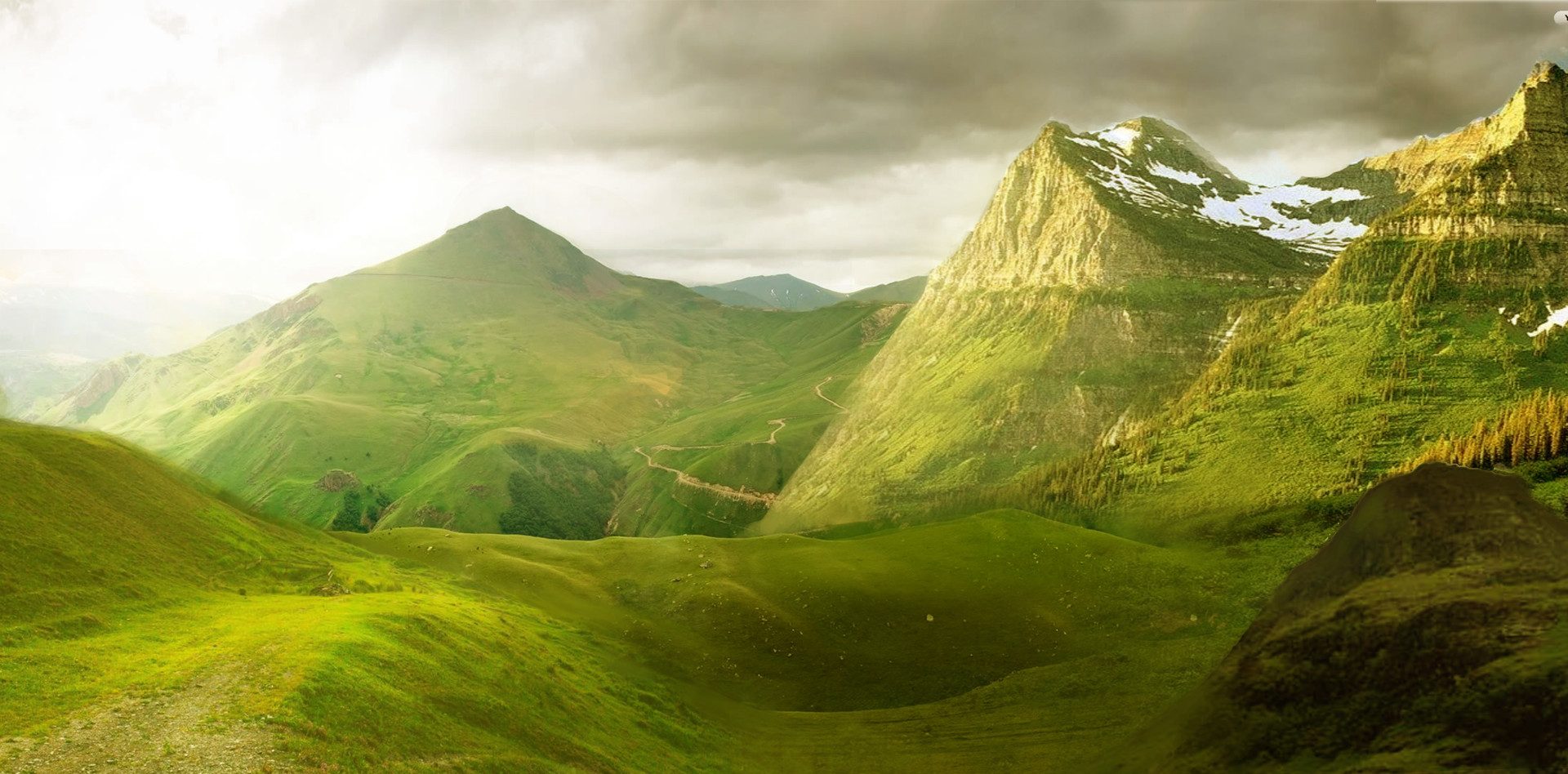 ArtStation - Mountain Matte Painting