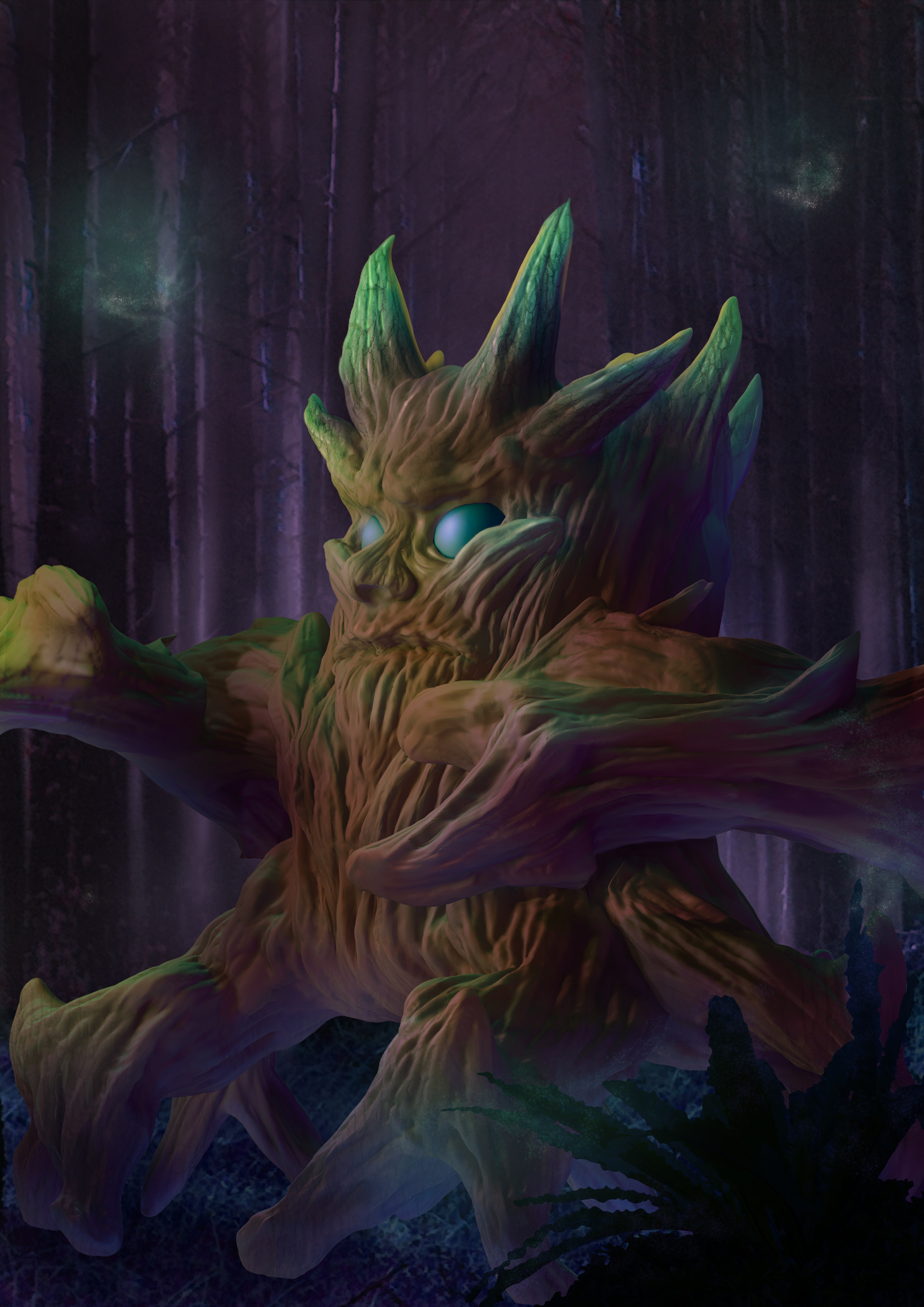 ArtStation - Monster- Tree Wizard