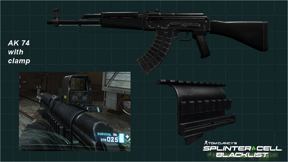 splinter cell blacklist weapons list