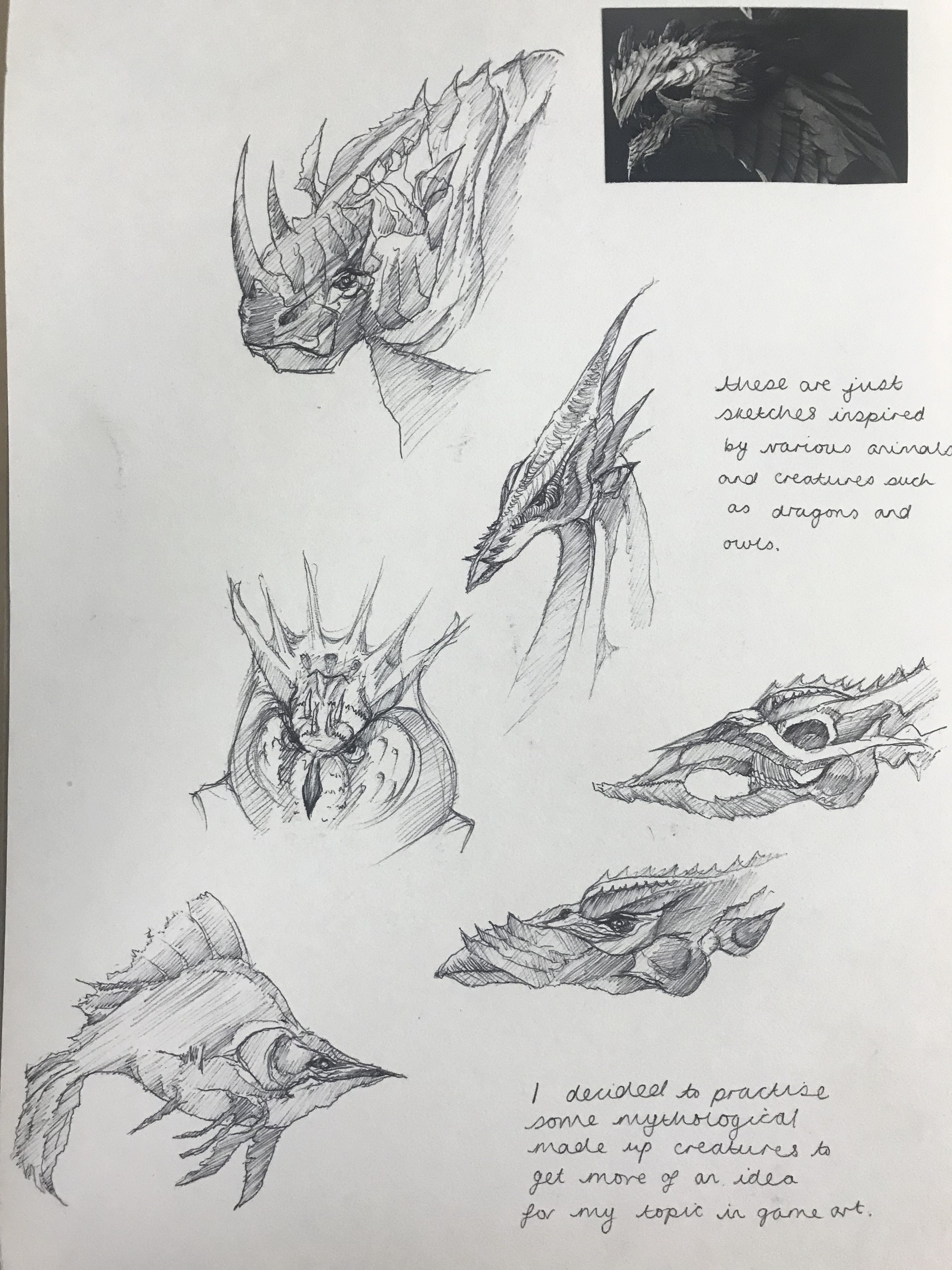 Made Up Creature Drawings